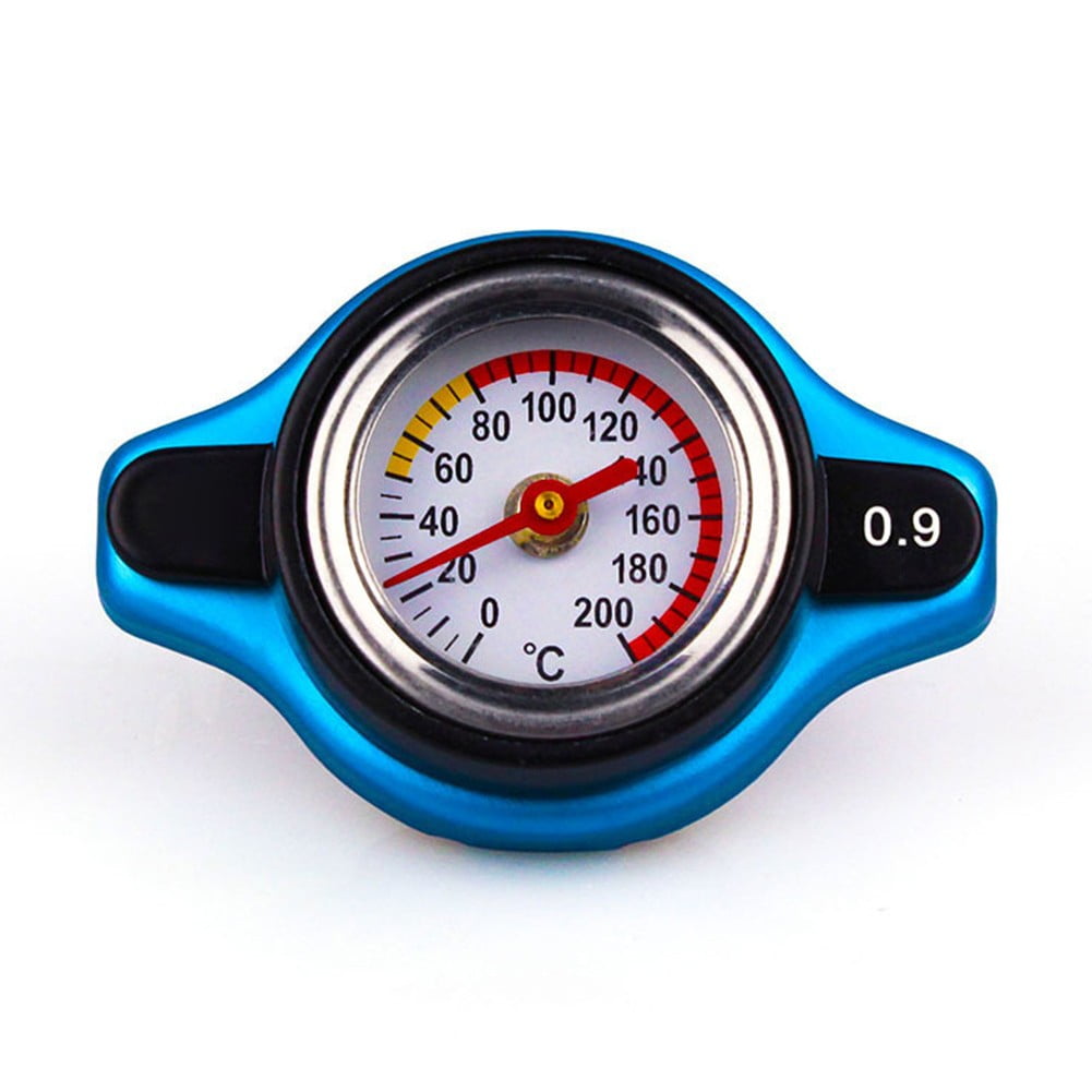 Pressure Radiator Cap with Temperature Gauge Water Temp Gauge 0.9BAR ...