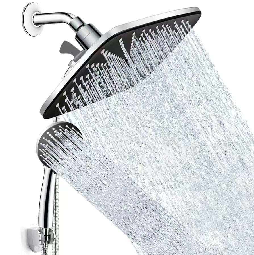 Pressure Rain Shower Head: Upgraded shower head with handheld spray ...