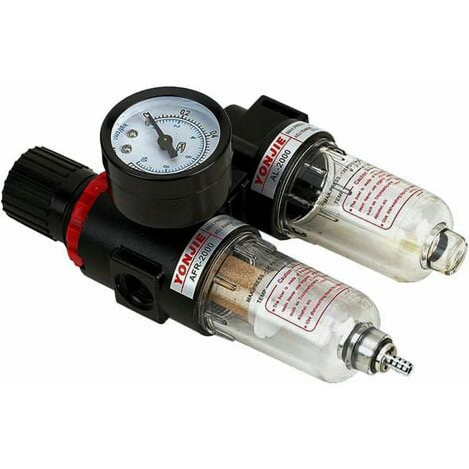 Pressure Reducer with Manometer Maintenance 1/4 Compressed Air Water ...