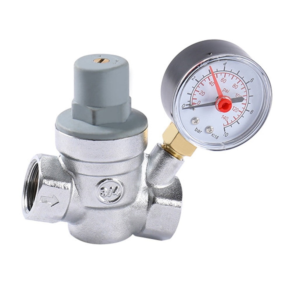 Pressure Reducing Valve with Gauge Adjustable Pressure Reducing Valve ...