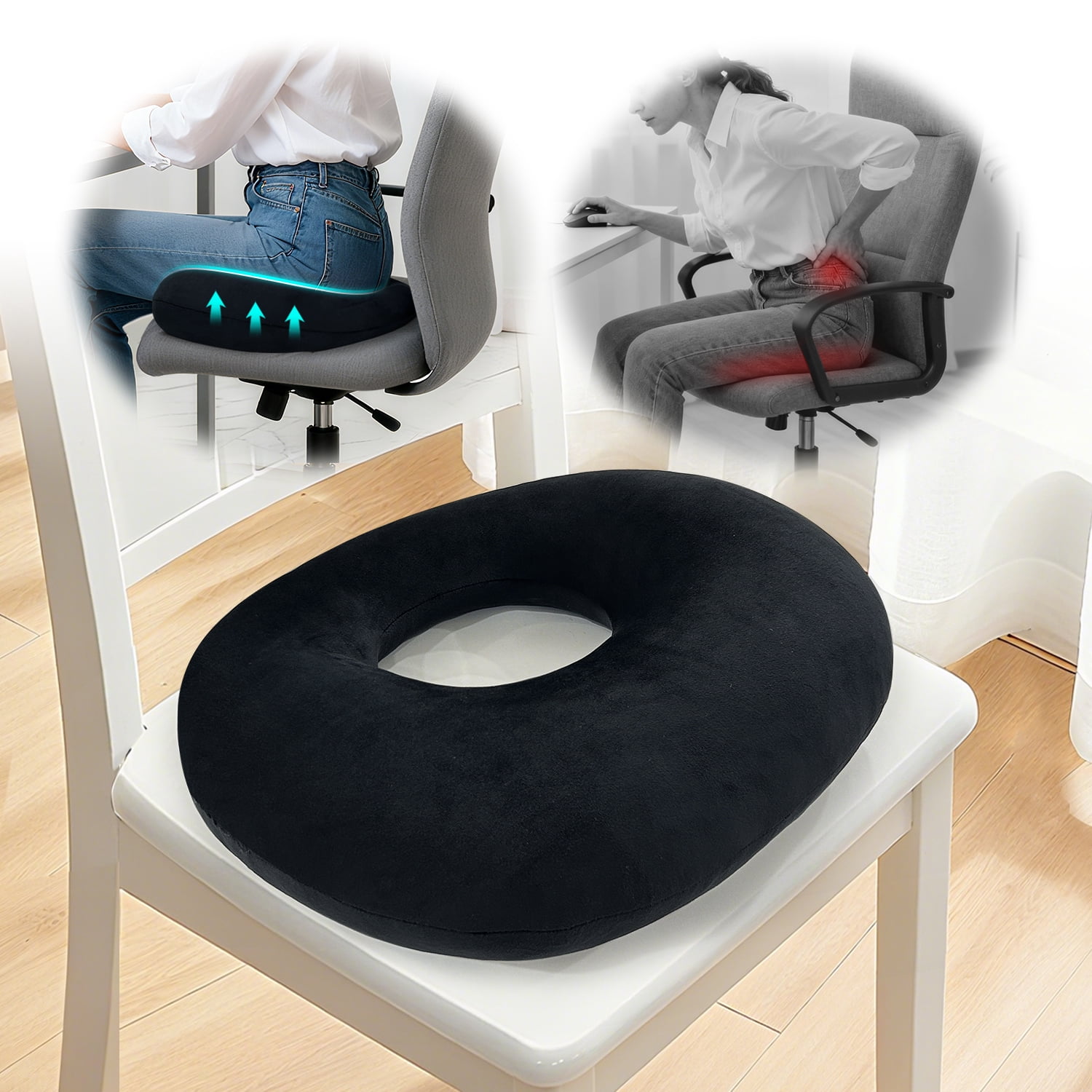 Pressure Relief Cushion for Buttocks, Donut Seat Cushion for Comfort ...