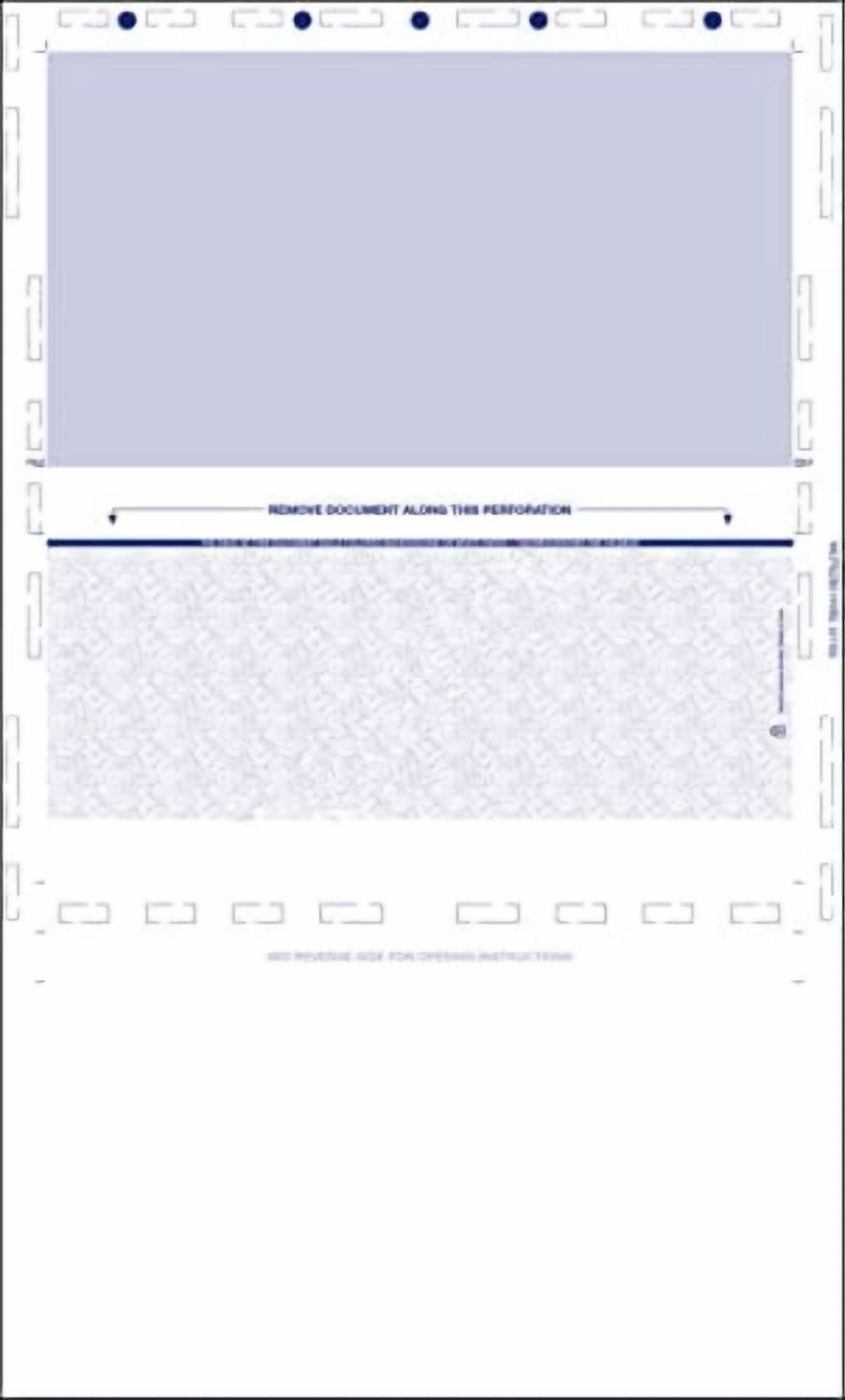 Pressure Seal Checks - Z Fold, Blue (1000 Sheets) (8.5" X 14") 28 ...