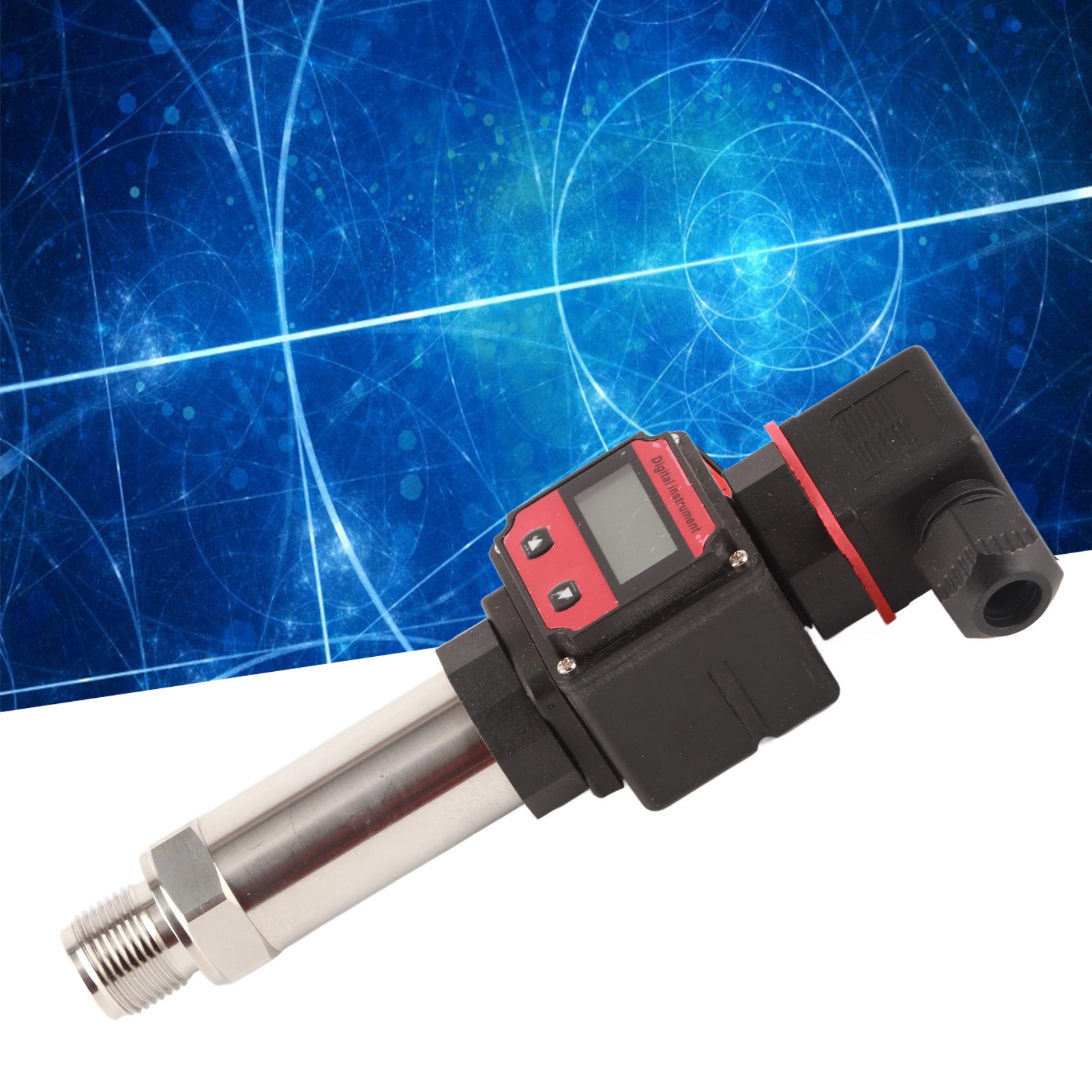 Pressure Sensor Aluminum Alloy Air Water Sender Digital Display LCD ...