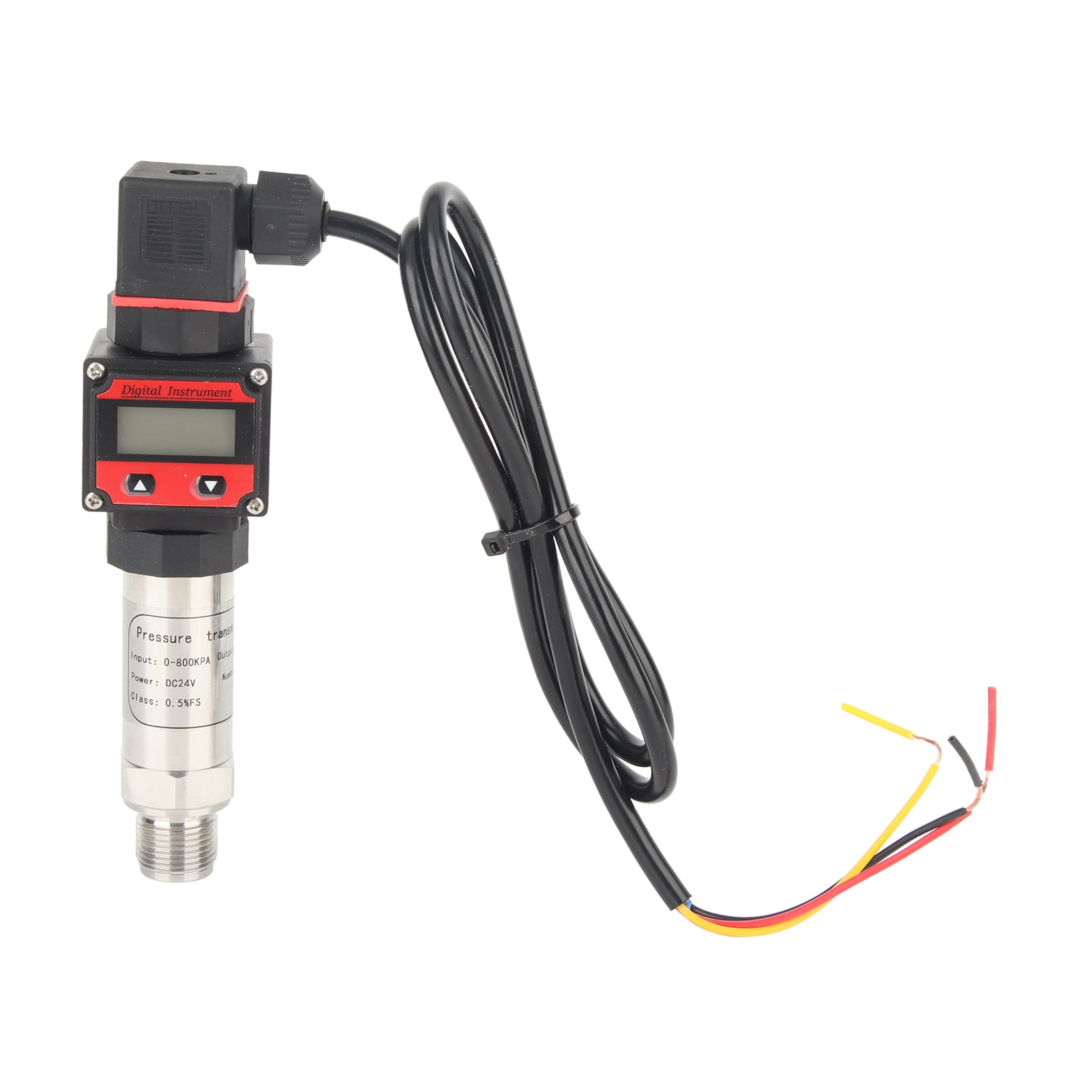 Pressure Sensor Aluminum Alloy Air Water Sender Digital Display LCD Transmitter 0?10V DC24V0 ...