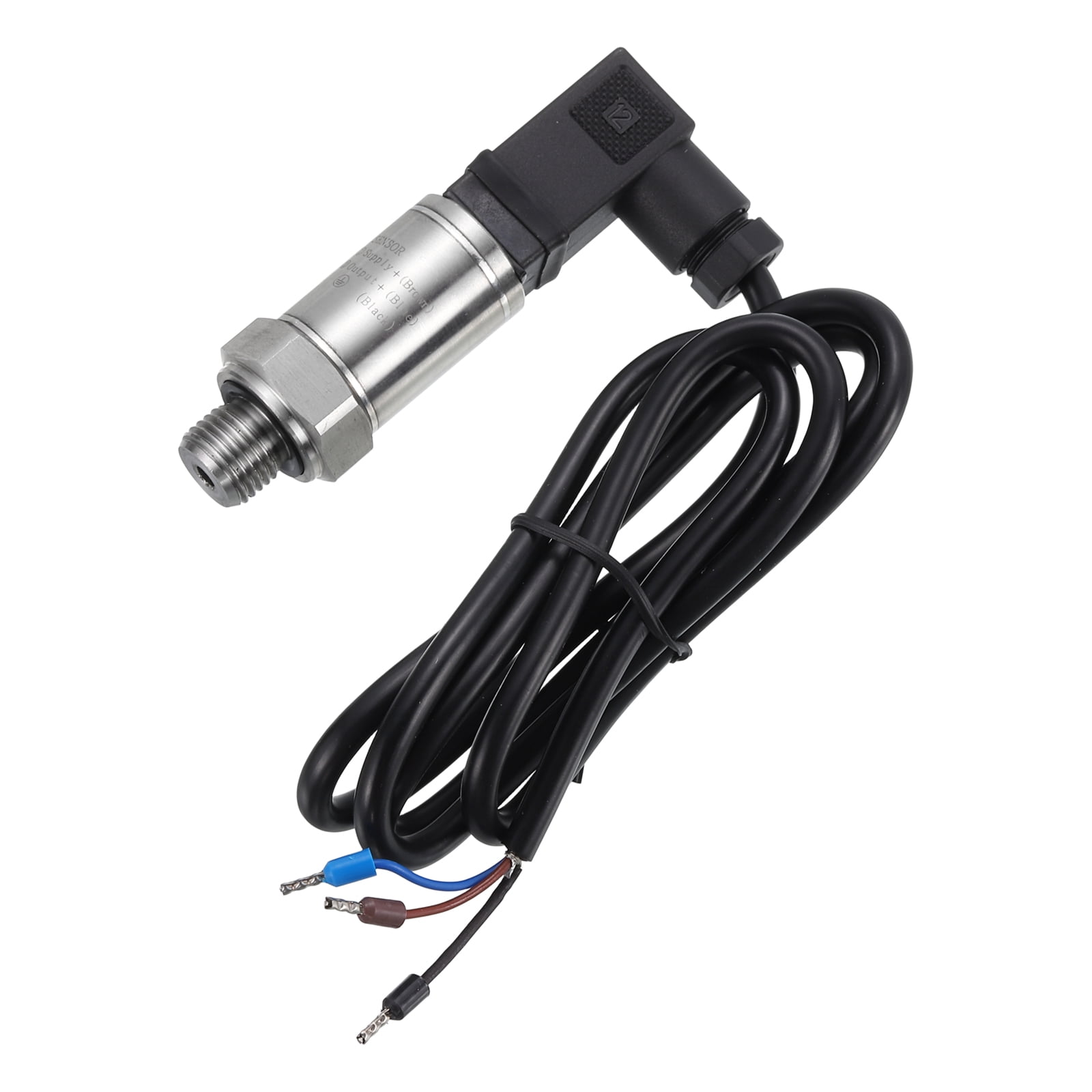 Pressure Transducer Sender Sensor with Connector, G1/4" 1MPA Stainless ...