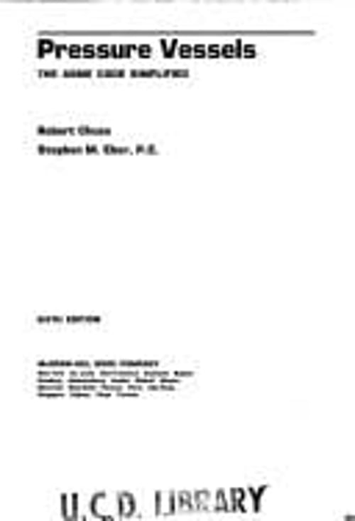 Pre-Owned Pressure Vessels : The ASME Code Simplified (Hardcover ...
