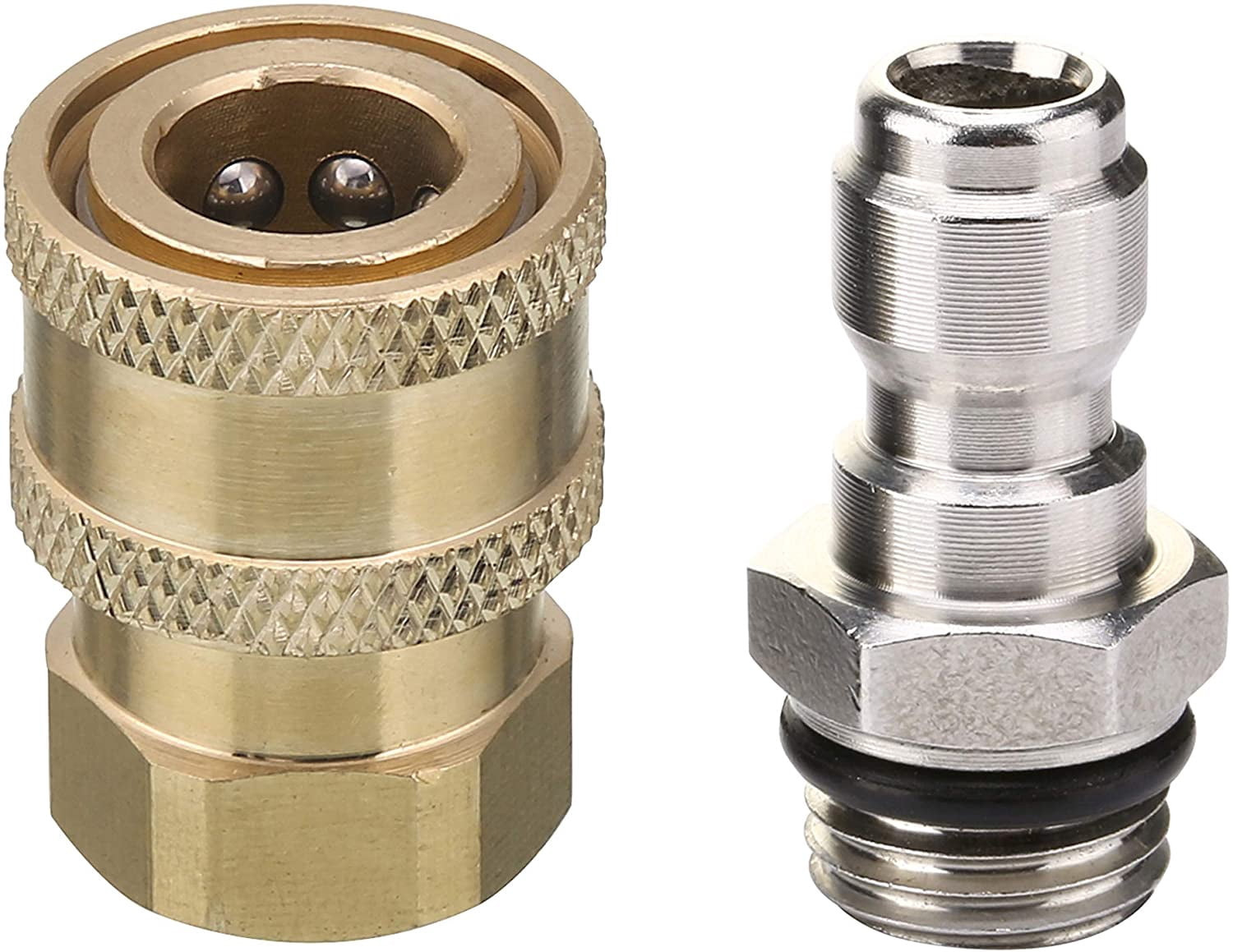 Pressure Washer Adapter Set, 1/4 Inch Quick Disconnect Kit, 5000 PSI ...