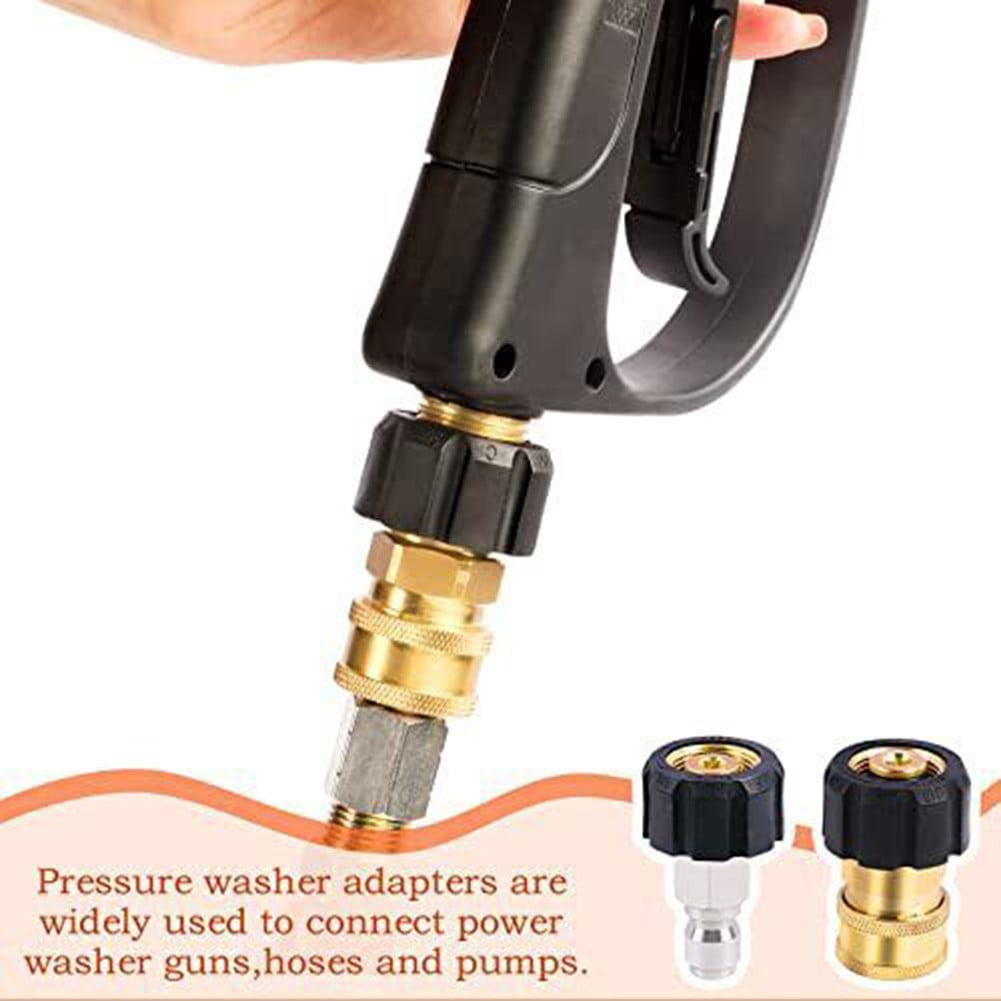 Pressure Washer Adapter Set M22 14mm To 3/8 Inch Quick Connect Quick ...