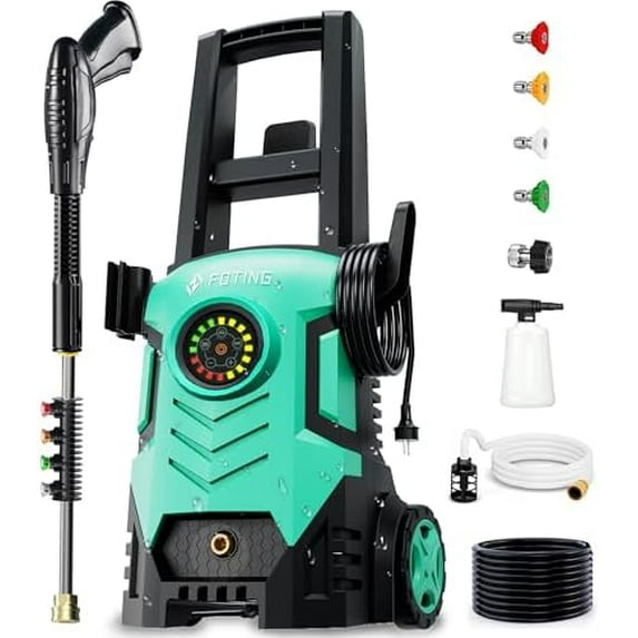 Pressure Washer with Adjustable Touch Screen 8 Level, 4 Quick Connect ...