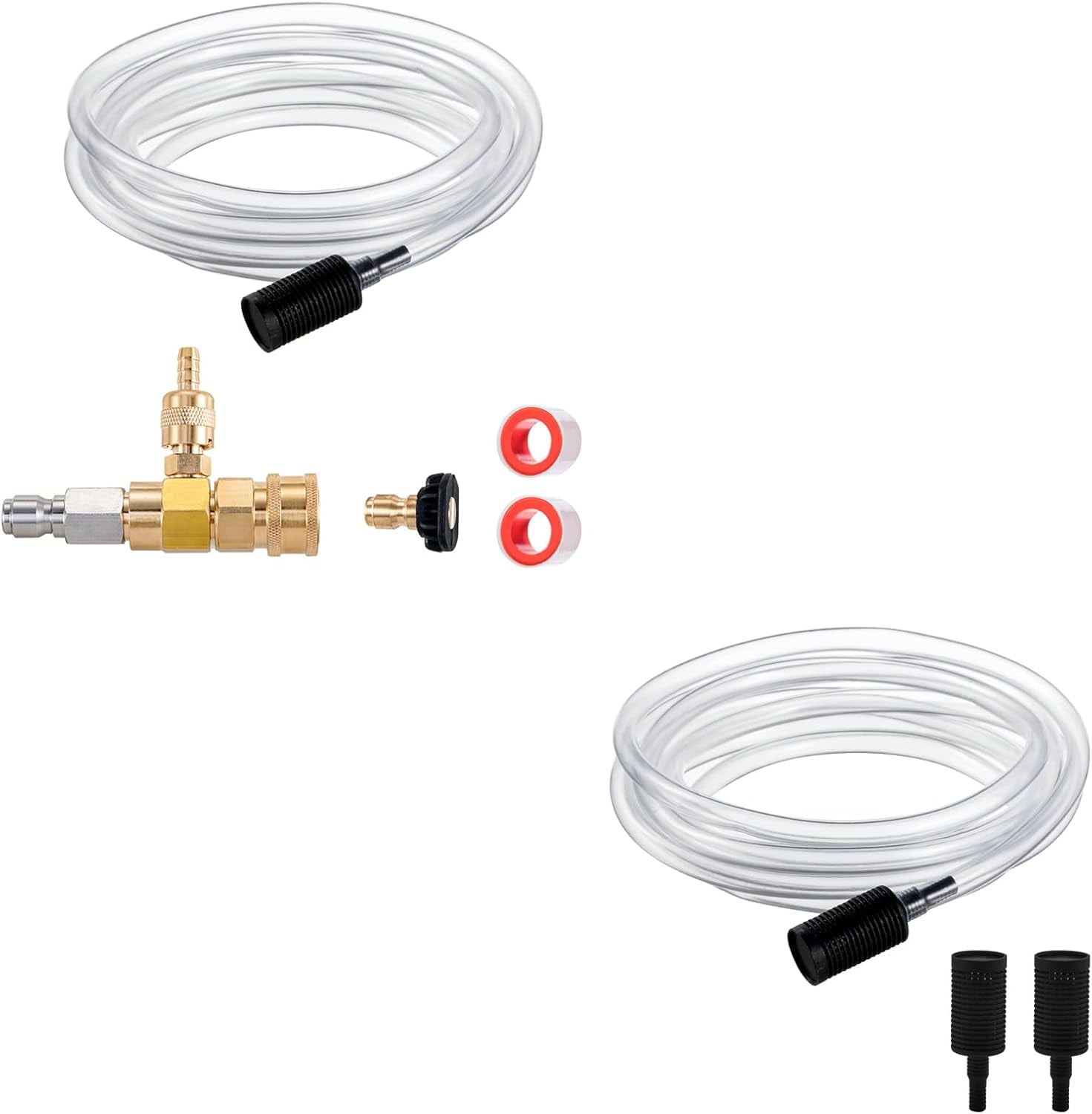 Pressure Washer Chemical Injector Kit, Soap Injector with Siphon Hose ...