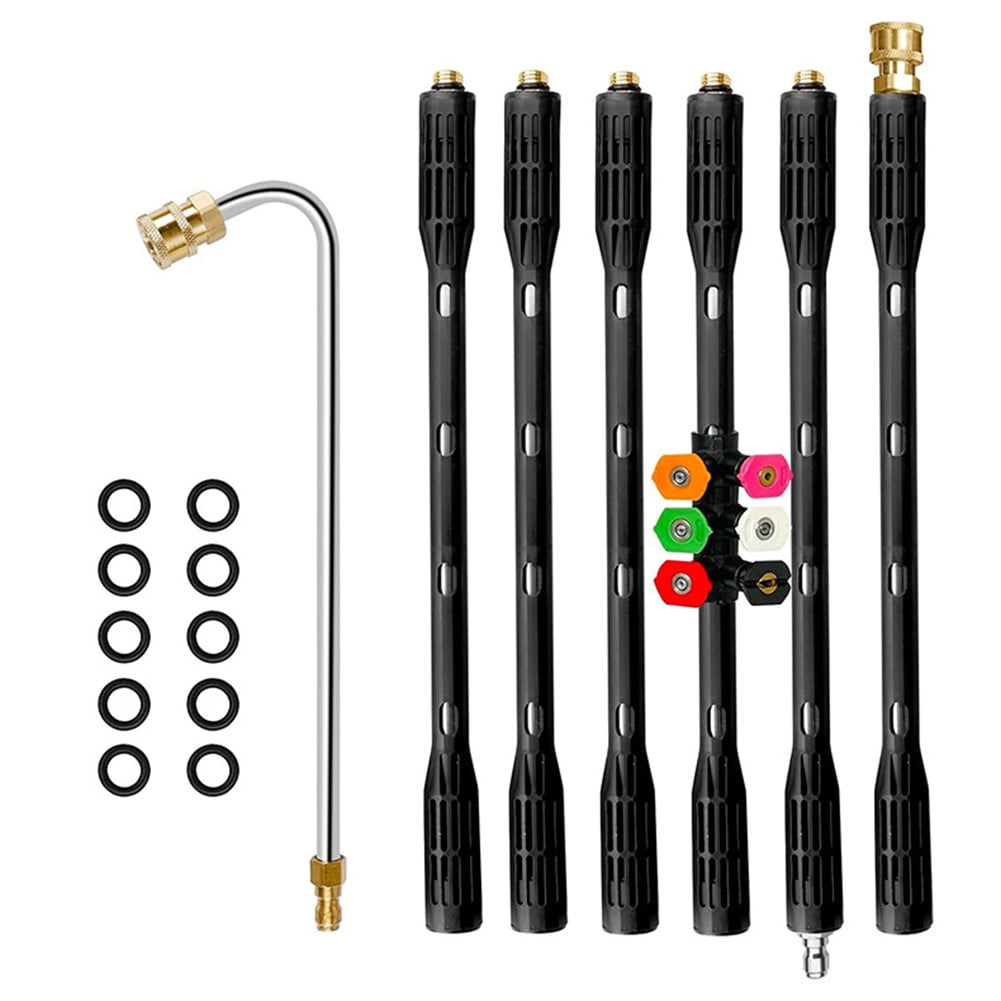 Pressure Washer Extension Pole Kit - Gutter Cleaning Tool with 6 ...