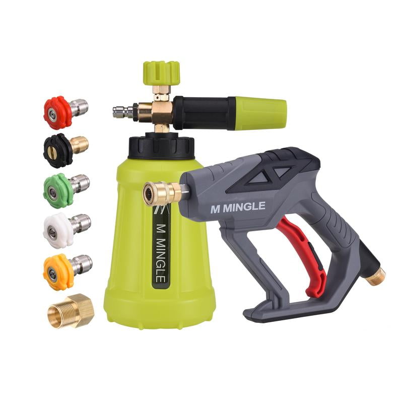 Pressure Washer Foam Gun Set for High Pressure Washers, 4000 PSI Short ...