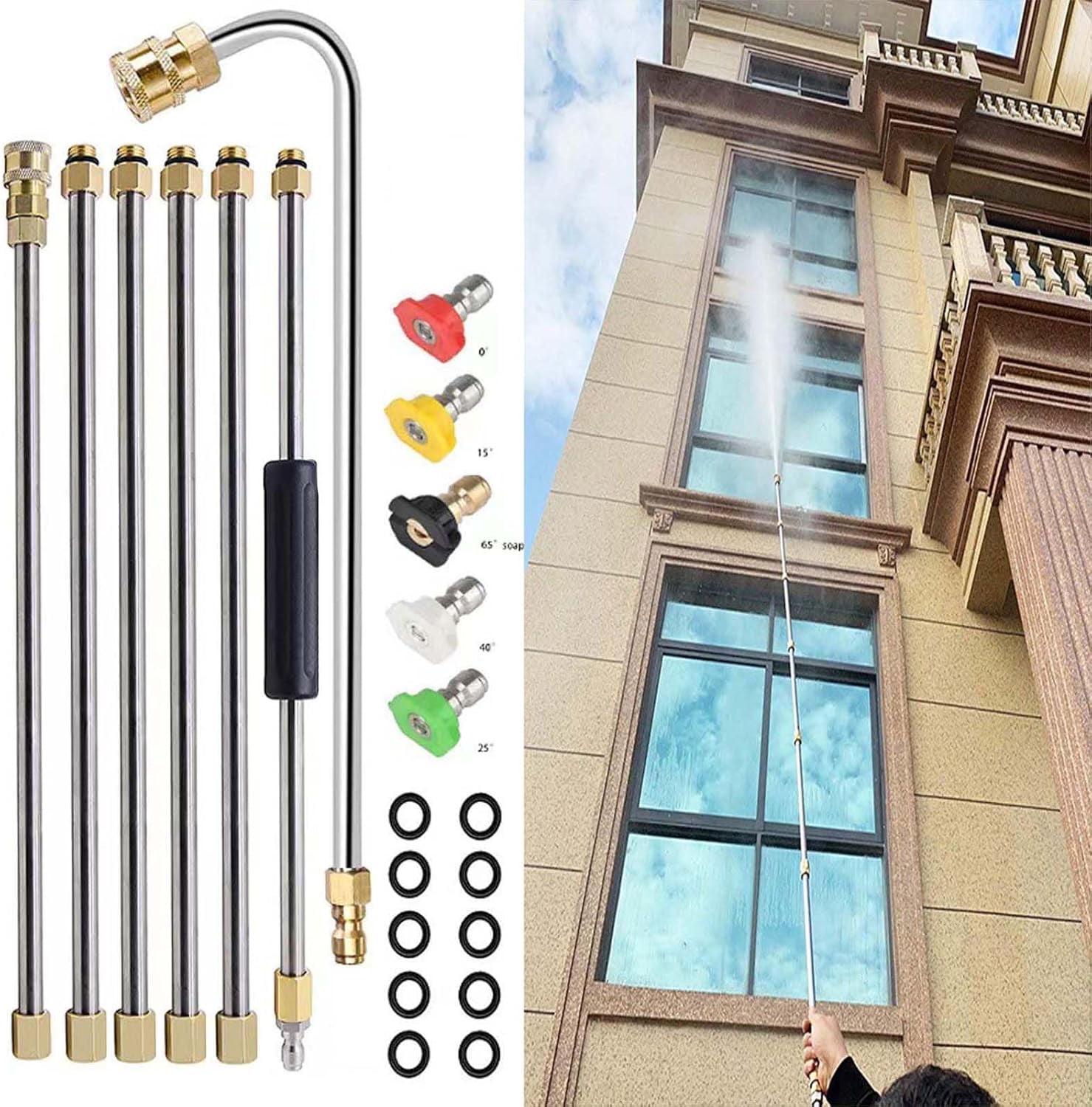 Pressure Washer Gutter Cleaner Attachment,Telescoping Gutter Cleaning ...