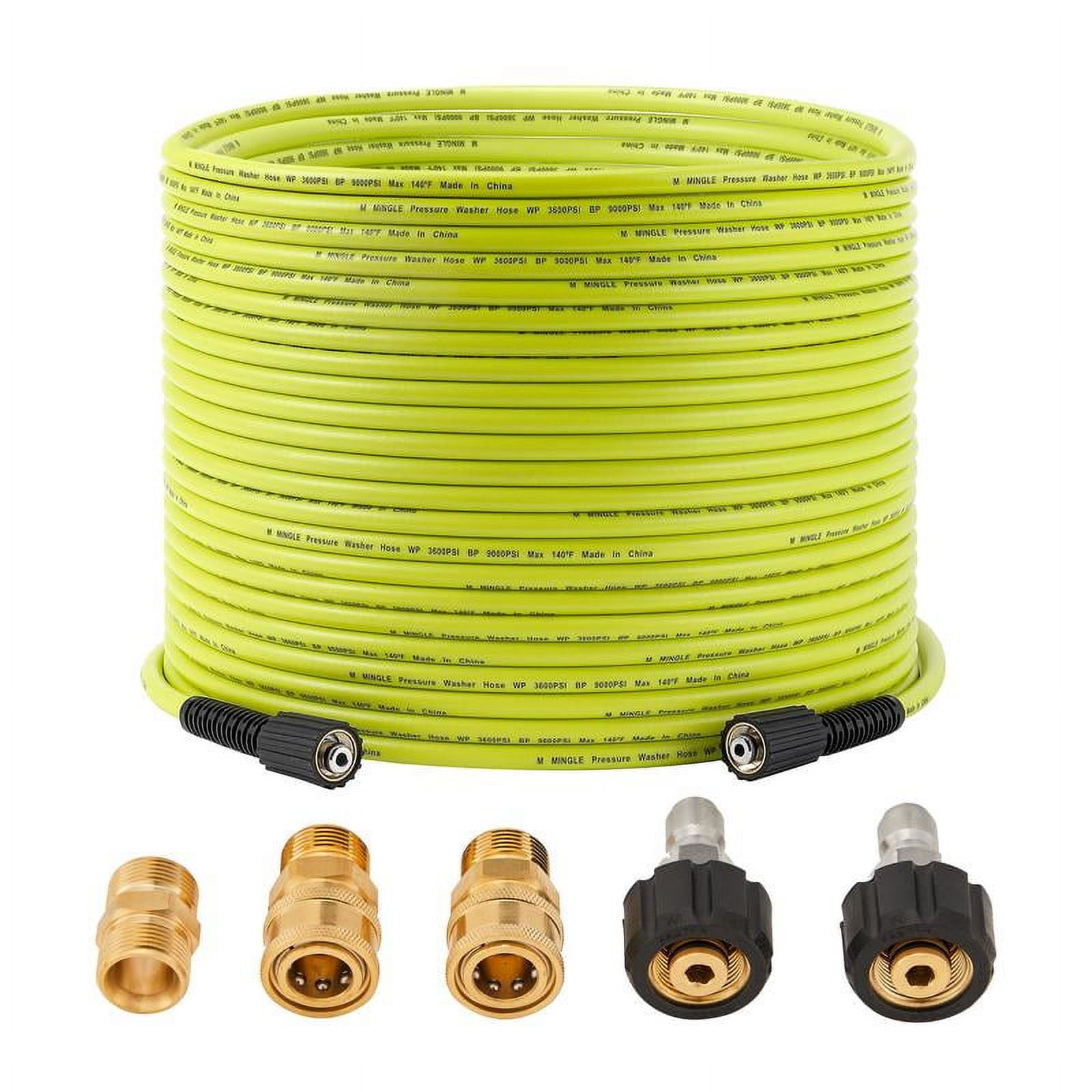 Pressure Washer Hose 50 FT x 1/4" - Replacement Power Wash Hose with ...