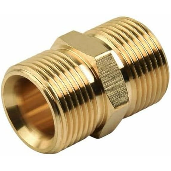 Pressure Washer Hose Coupler, M22-14mm Male to M22-14mm Male Solid ...