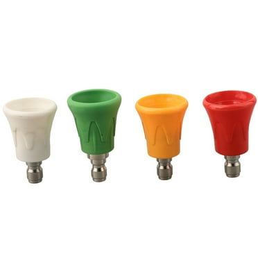 Pressure Washer Spray Nozzle Tip Set with 5 Multiple Degrees Nozzle,1/4 ...