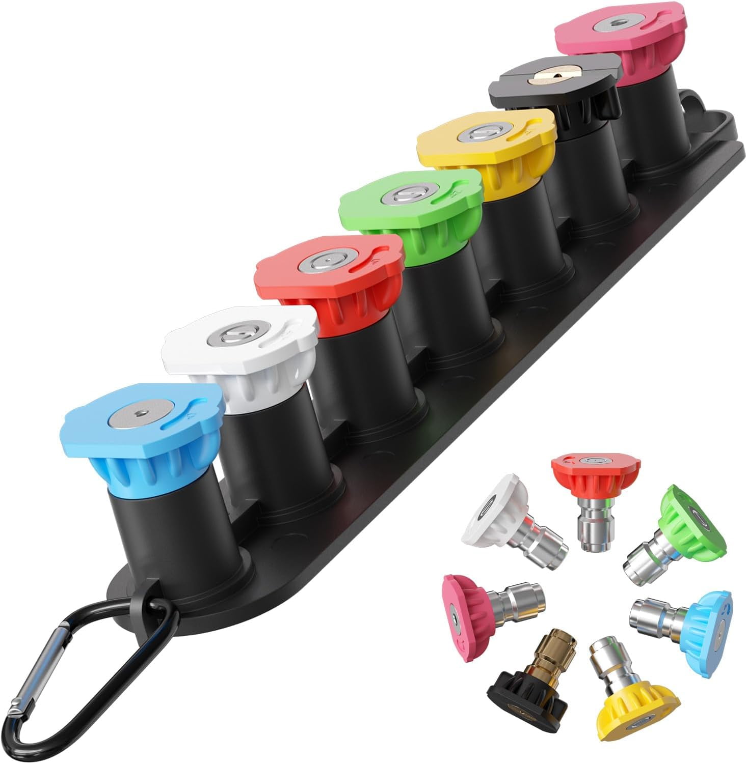 Pressure Washer Nozzle Tips Set, 1/4 Inch Quick Connect, High Pressure ...