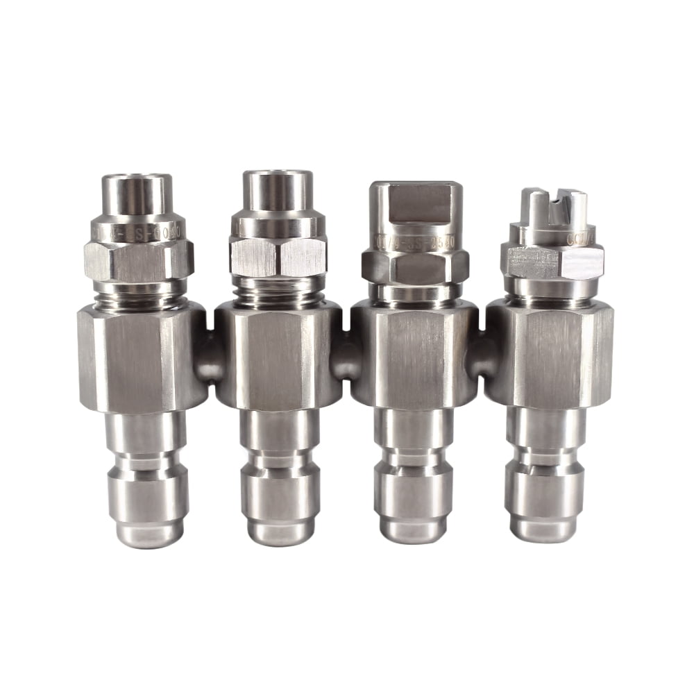 CULMKARI Pressure Washer Nozzle, 4 GPM, Soft Wash Tip, 4 Way Tip Holder ...