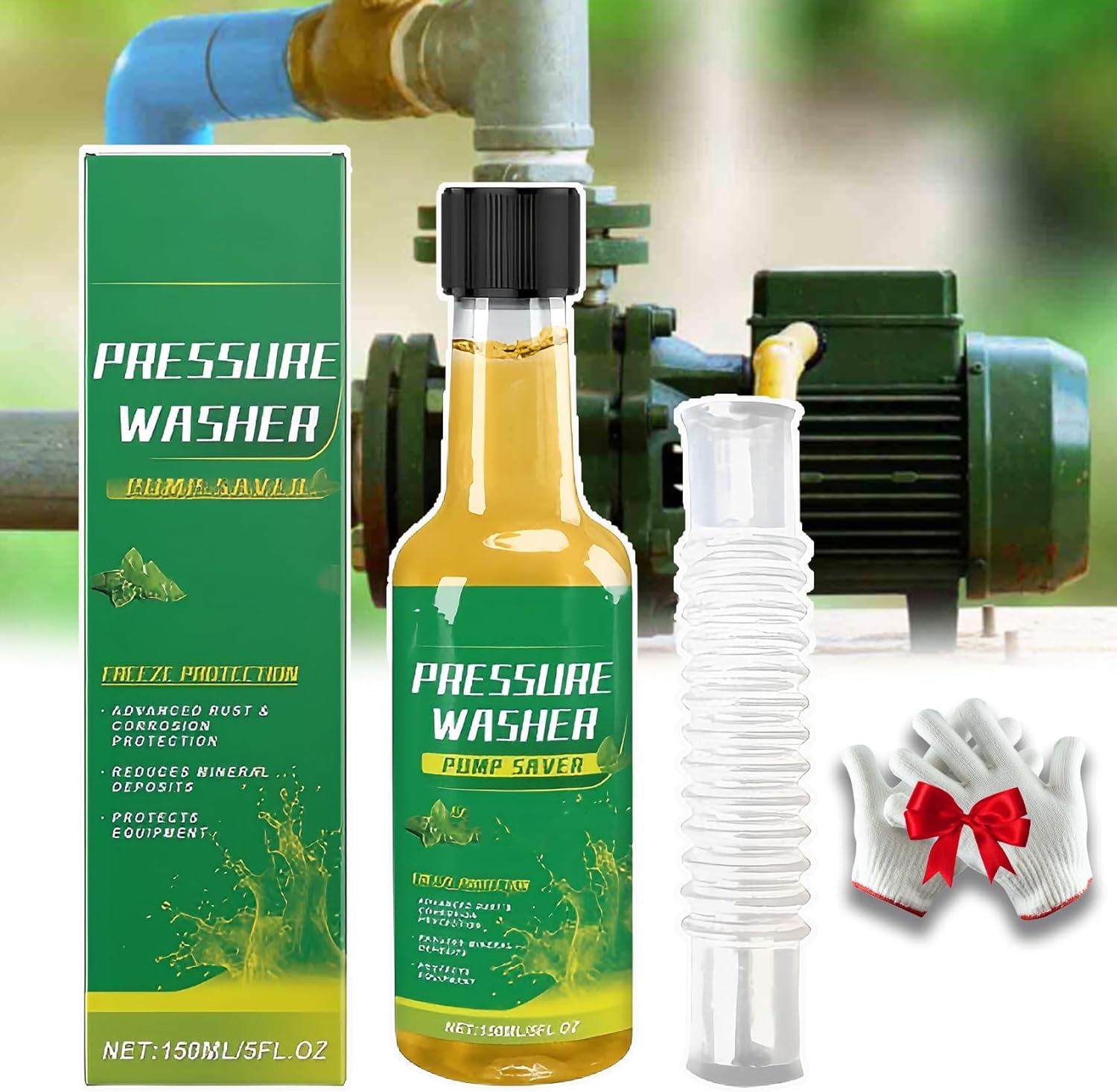 Pressure Washer Pump Protector with Flexible Pour Hose, Pressure Washer ...