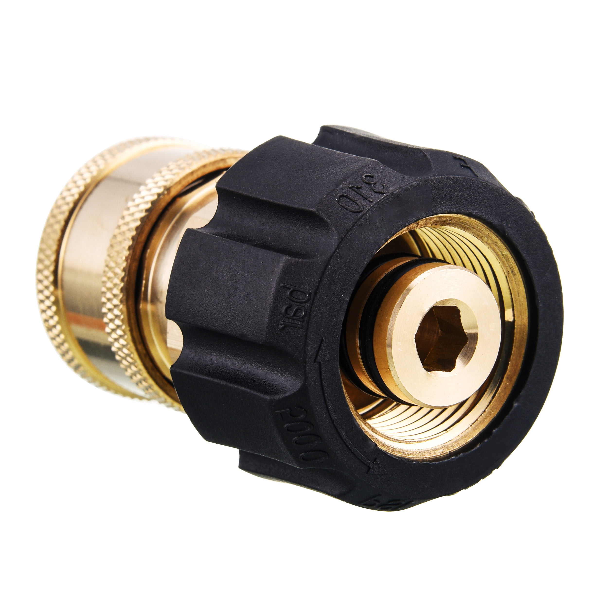 Pressure Washer Quick Connect Adapter, 3/8 Inch Socket to M22 14mm ...