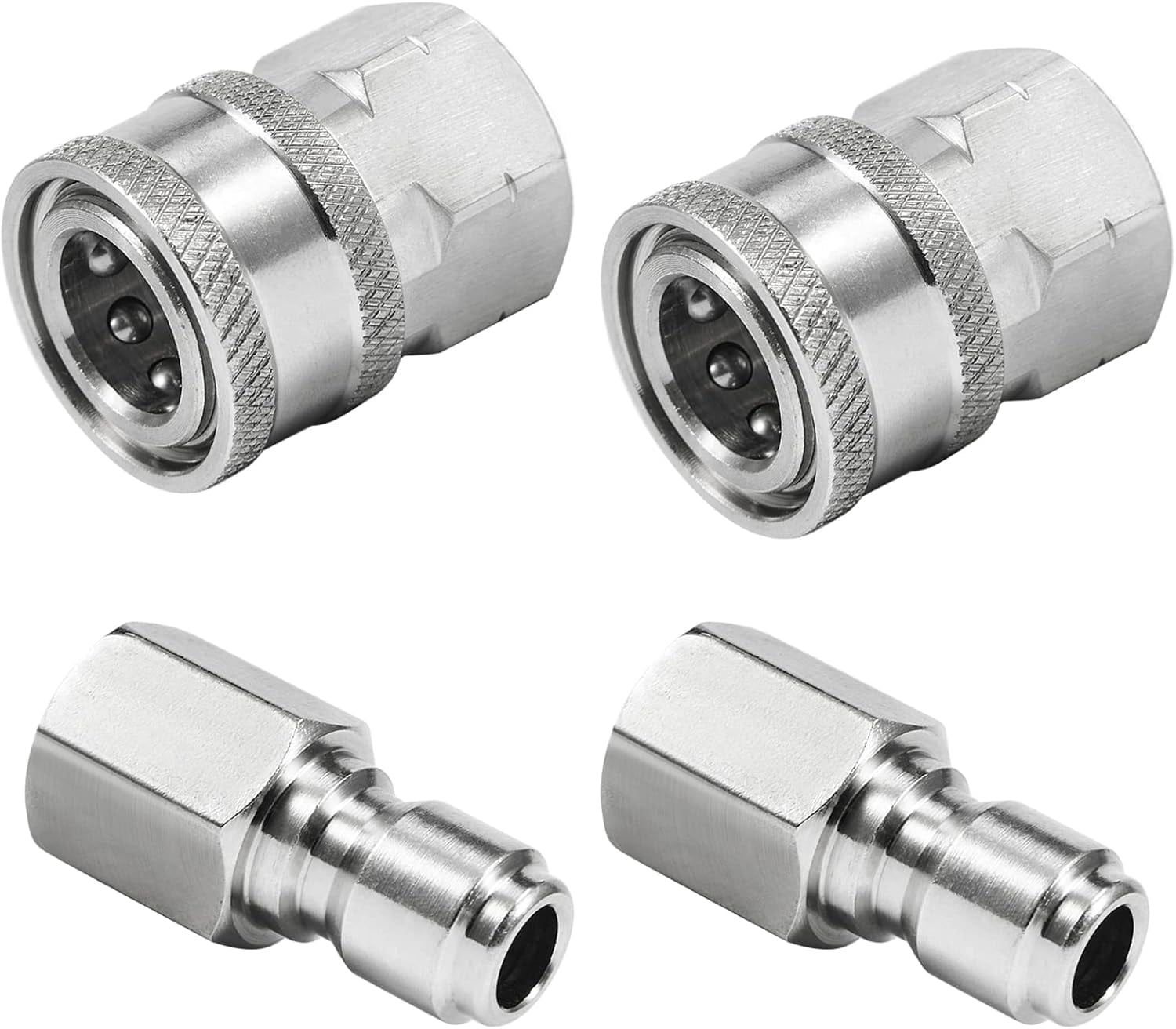 Pressure Washer Quick Connect Fittings, 3/8 Inch Adapter Set, Stainless ...