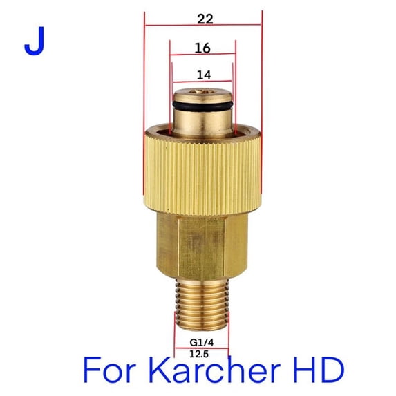 Pressure Washer Snow Foam Adapter Connector Lance For Karcher For Bosch ...