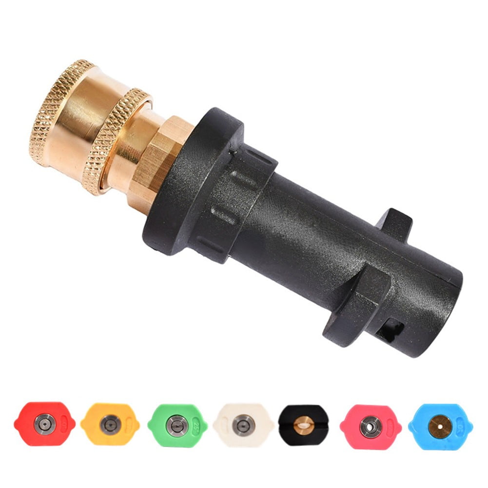 Pressure Washer Sprayer 1/4'' Quick Connect Fitting Spray Nozzle Tips ...