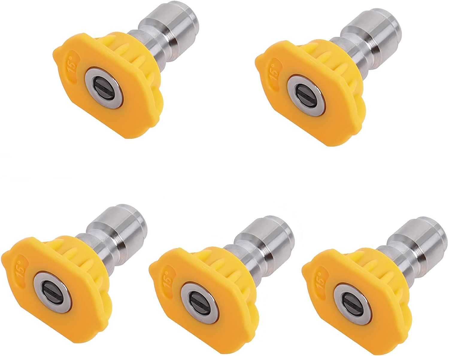Pressure Washer Sprayer Nozzle Tip 1/4" Size 3.0, Yellow 15 Degree ...