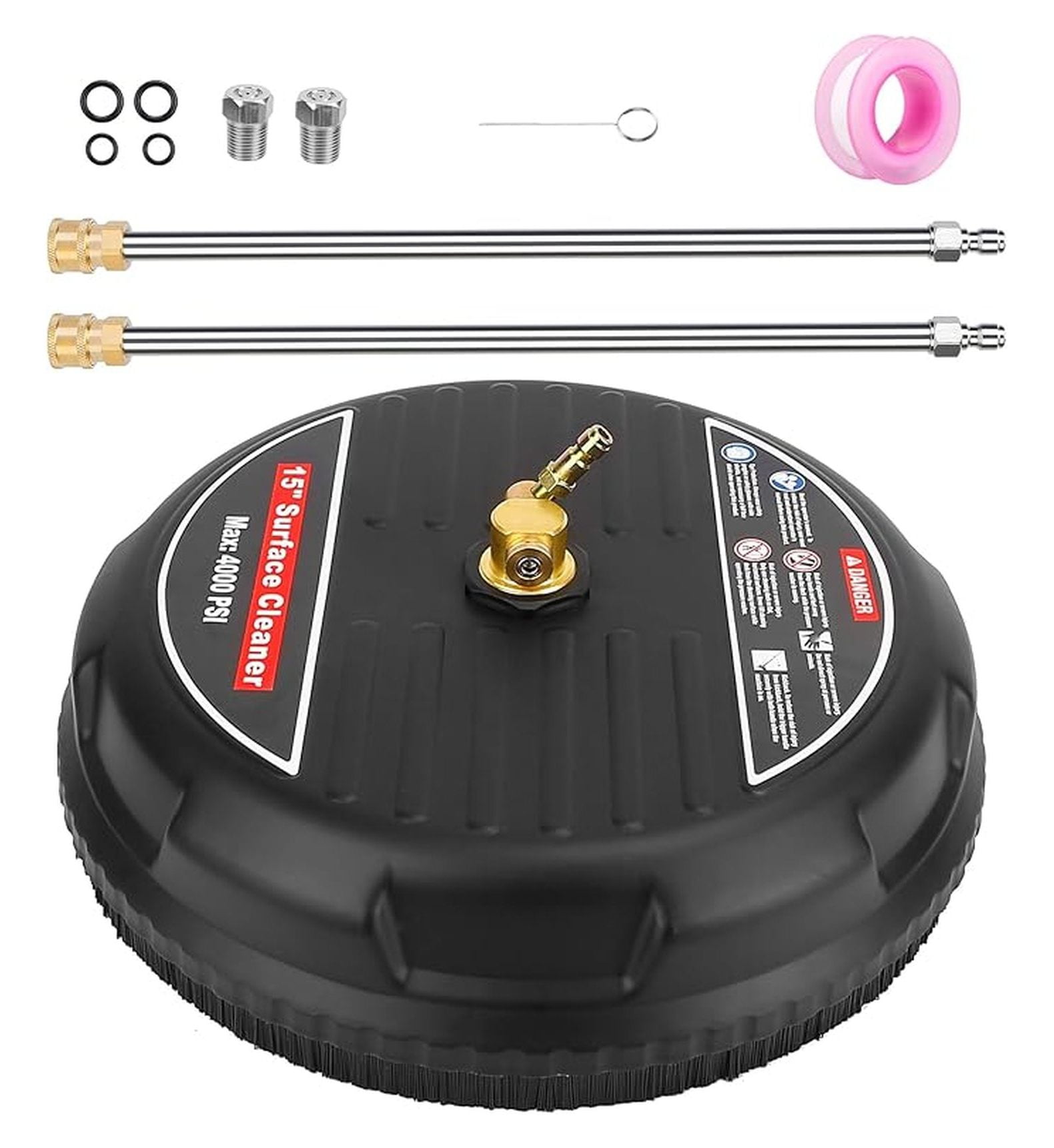 Pressure Washer Surface Cleaner 3600 PSI, 15 Inch Power Washer ...