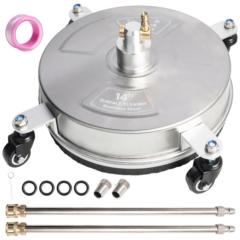 Pressure Washer Surface Cleaner, Stainless Steel Surface Cleaner with 4 ...