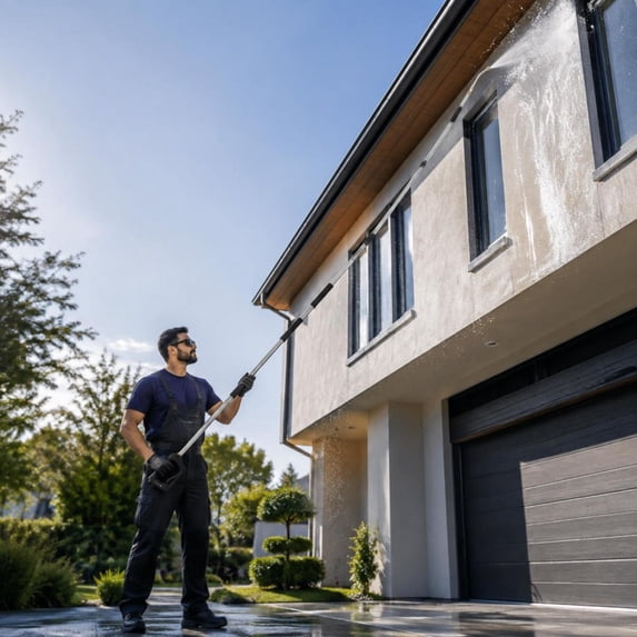 Pressure Washer Telescoping Wand, 9-Foot 3-Section Extension Pole with ...