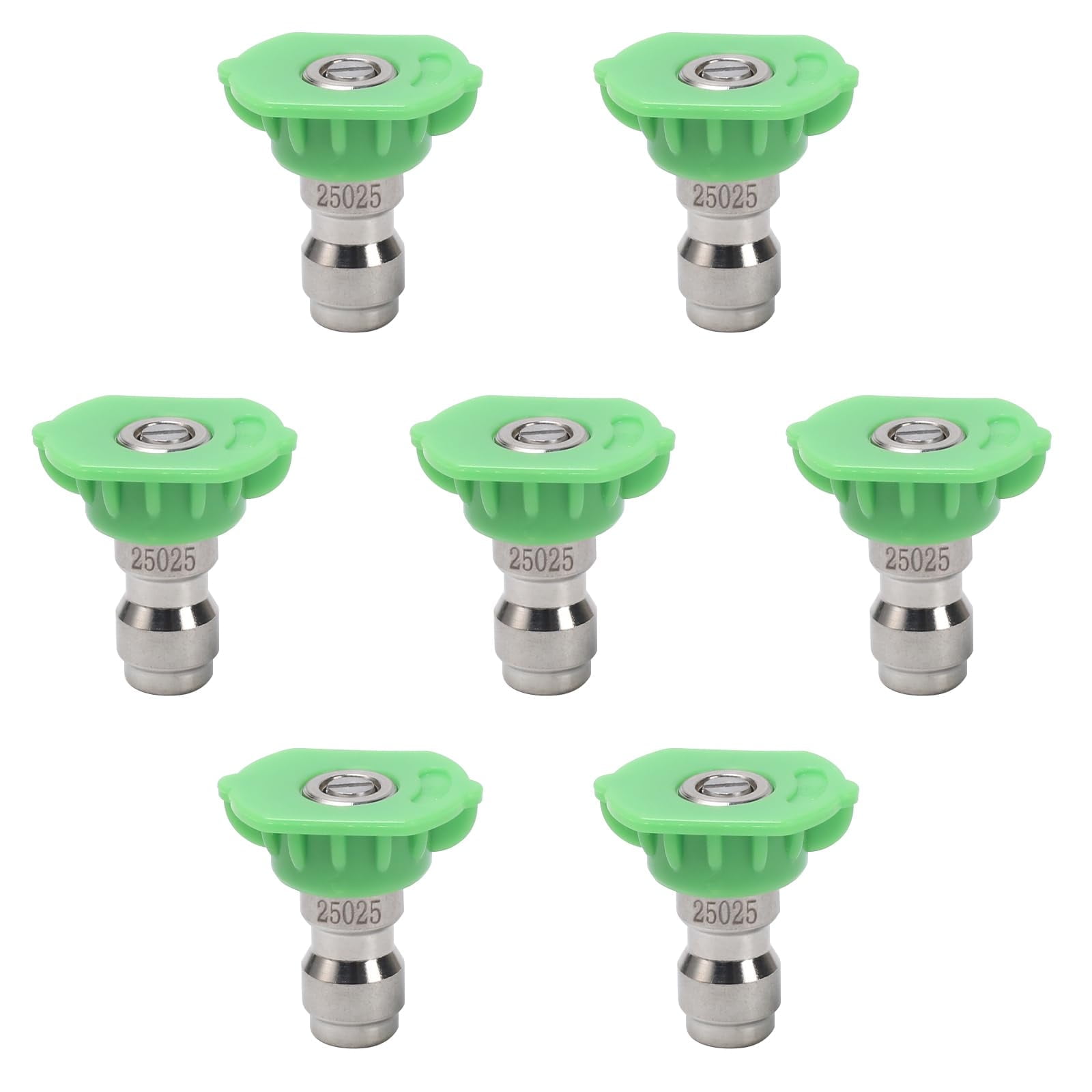 Pressure Washer Tips, 7 Pack Power Washer Nozzle Tips, 25 Degree Green ...