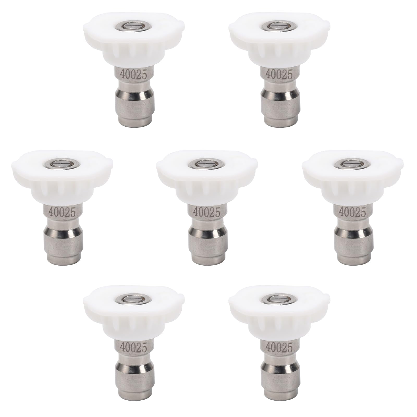 Pressure Washer Tips, 7 Pack Power Washer Nozzle Tips, 40 Degree White ...