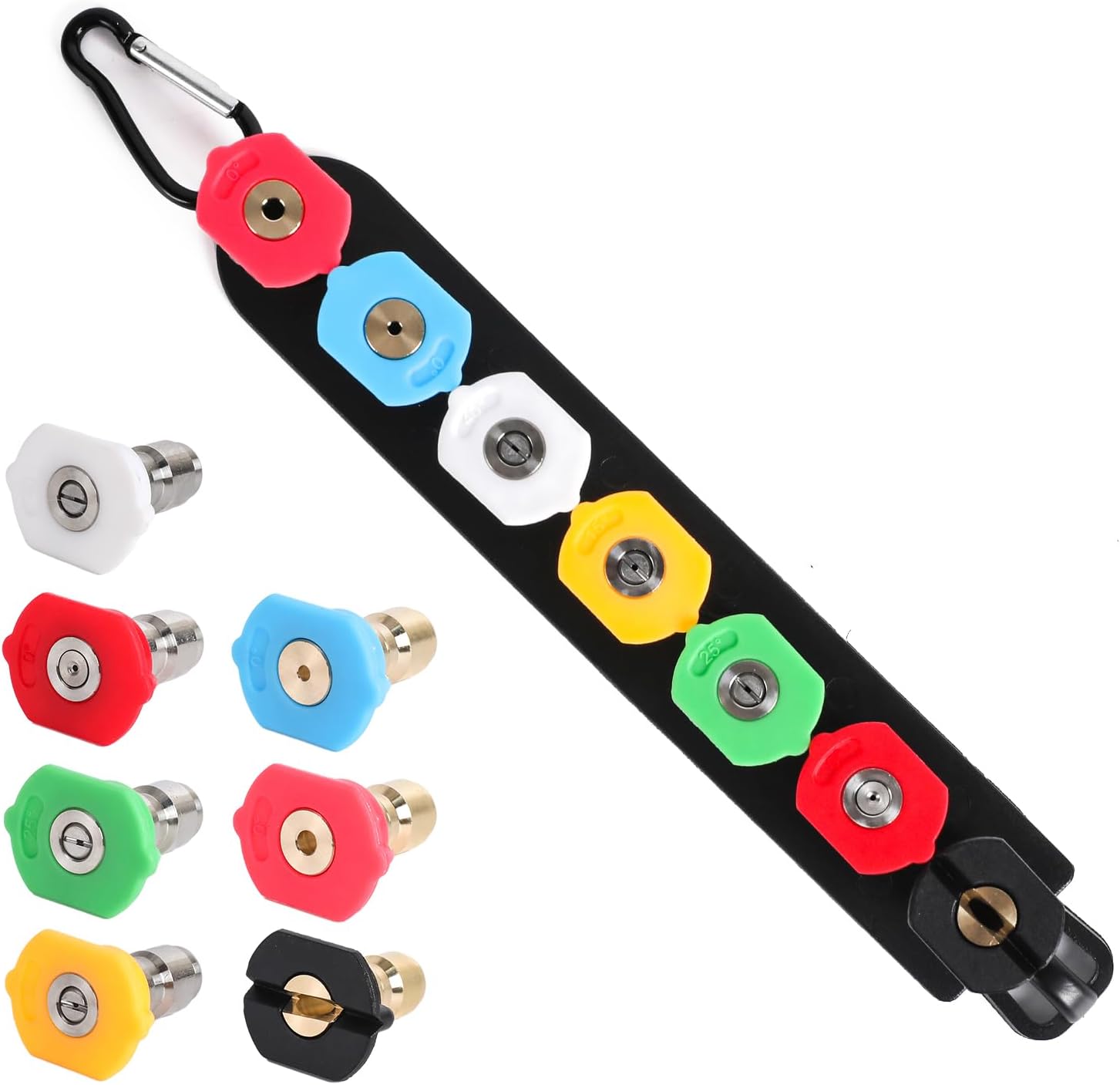 Pressure Washer Tips, Set of 7 Pressure Washer Nozzle Tips with Nozzle ...