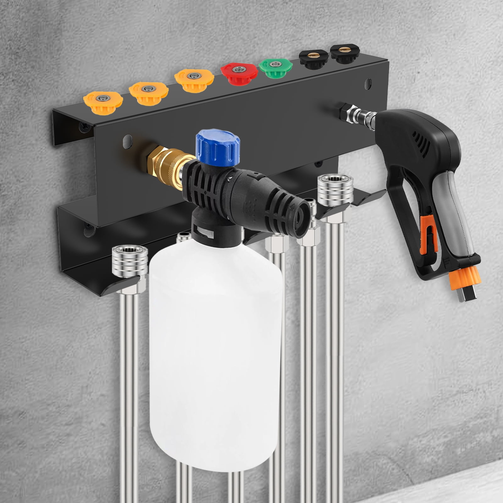 Pressure Washer Tool Holder Kit Space Saving Solid Wall Mount Foam ...