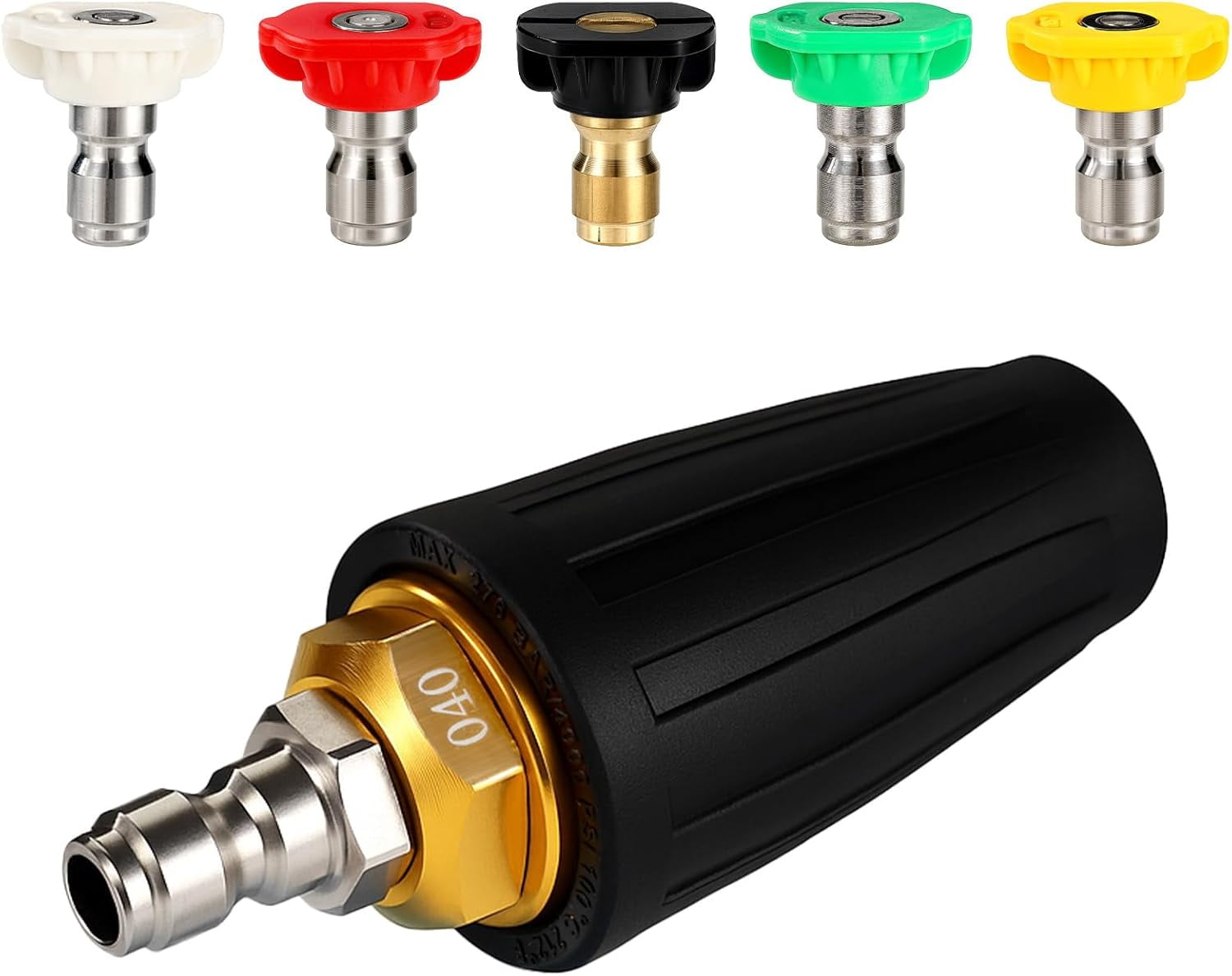 Pressure Washer Turbo Nozzle, Premium 360 Degree Rotating Spray Turbo ...