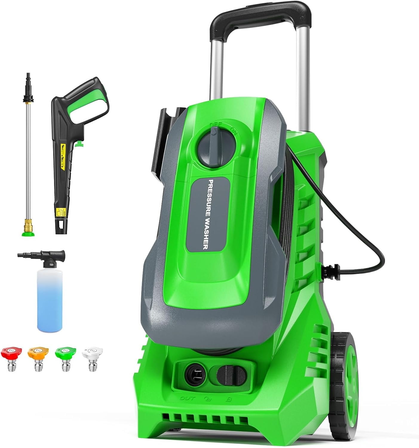 Electric Pressure Washer 4800PSI-Max 3.2 GPM Power Washer Electric ...