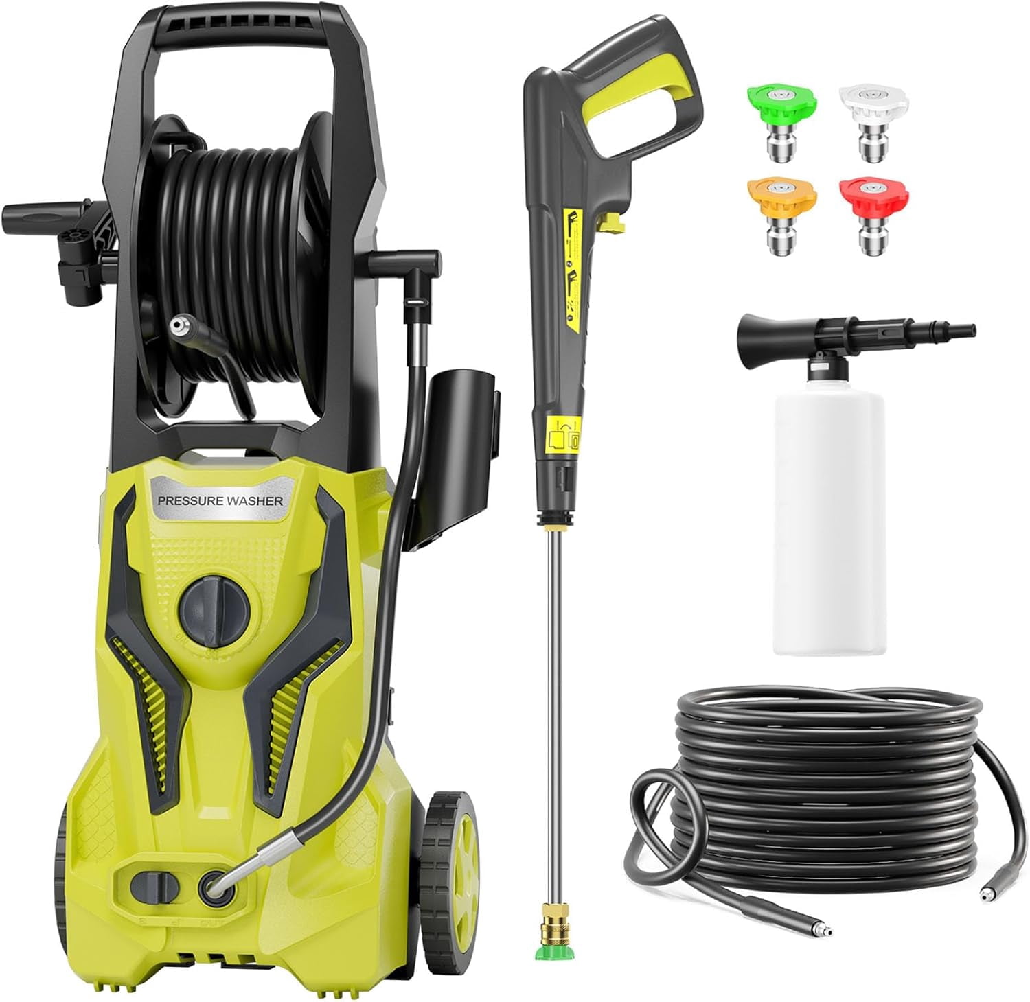 Electric Pressure Washer - 5000PSImax 3.2GPM ZHUOLIN Power Washer for ...