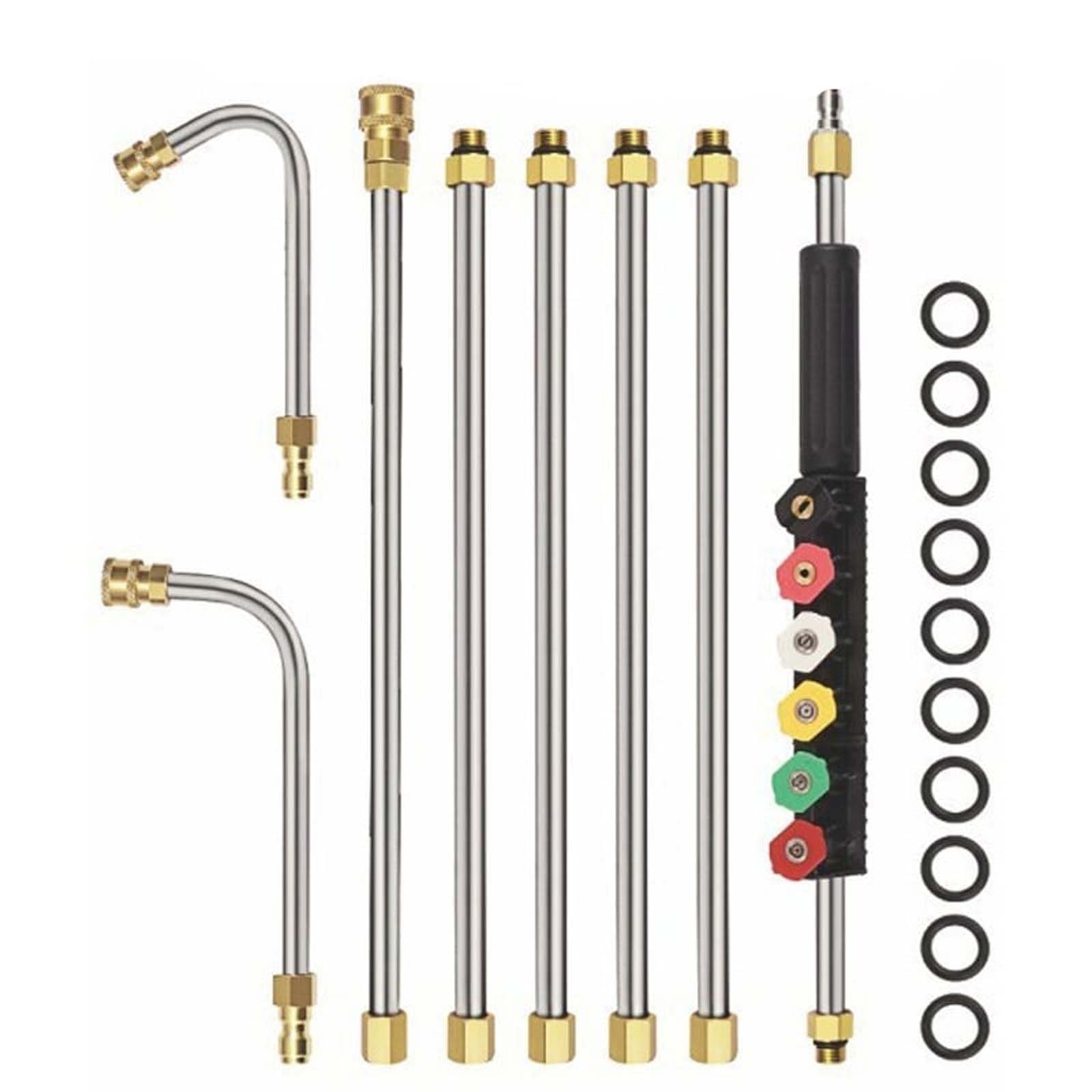 Pressure Washer Wands 4000 Psi Retractable High Pressure Wand Set of 8 ...