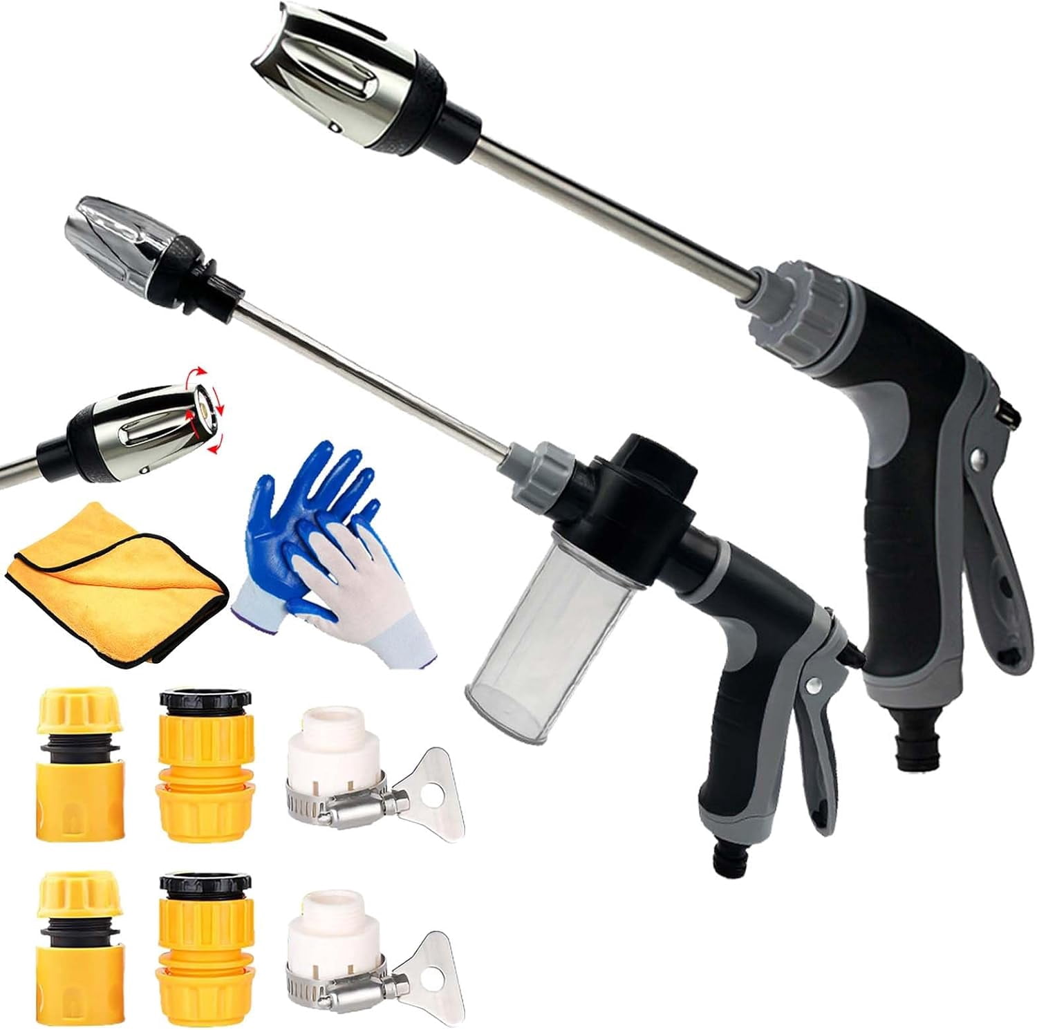 Pressure Washer, Water Pressure Washer, High Pressure Water Gun, 360 ...