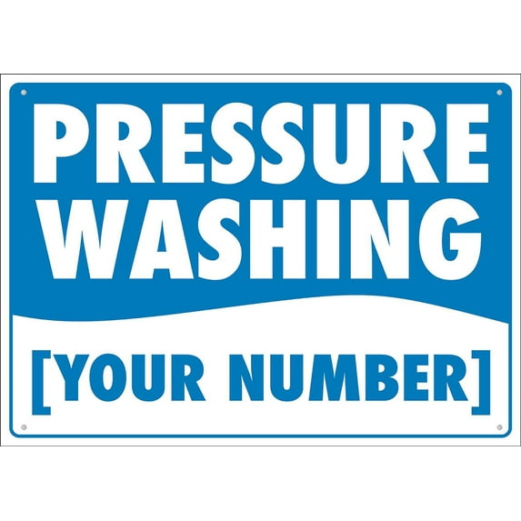 Pressure Washing Sign Outdoor Metal Sign - 12 X 8 Metal Signs For ...