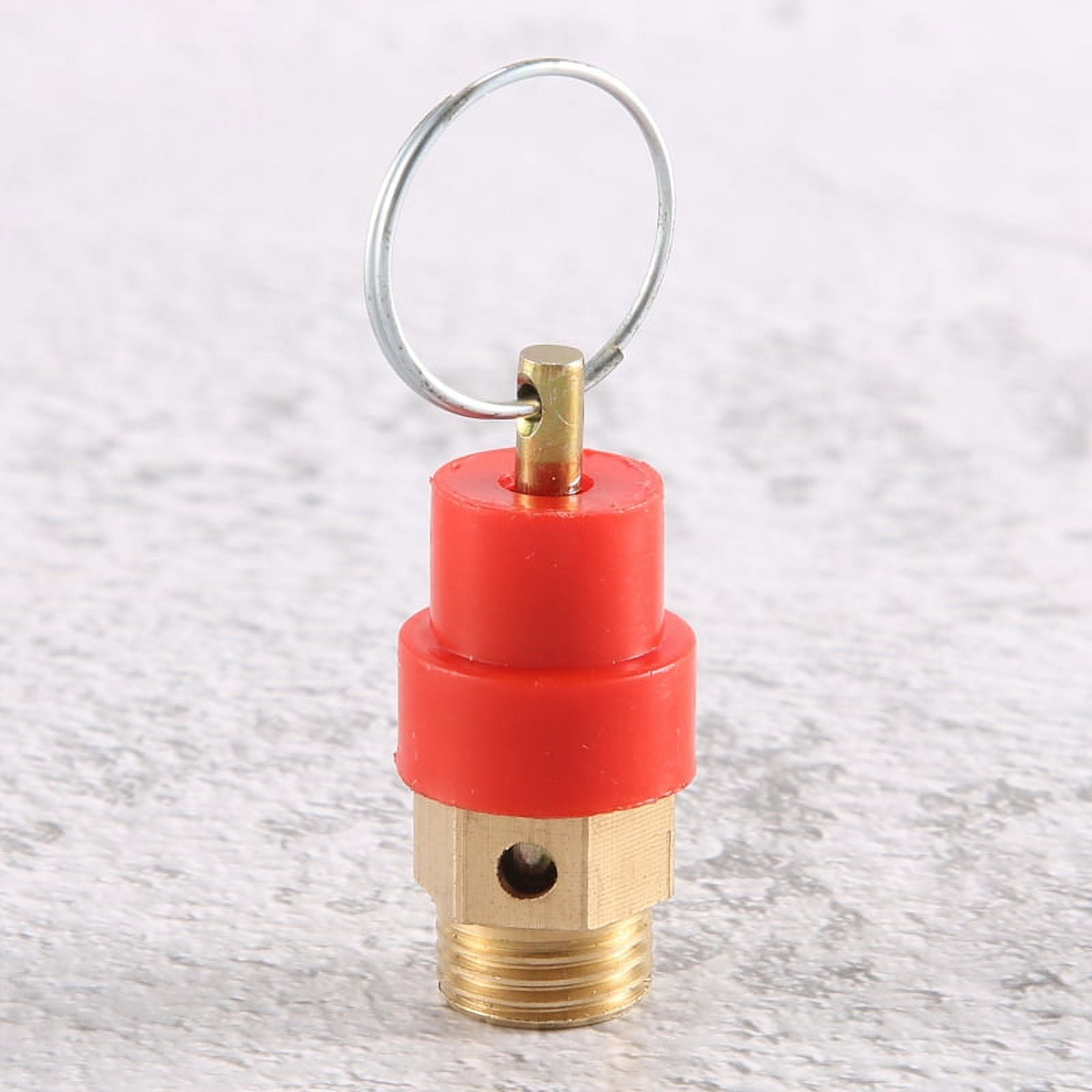 Pressure relief valve 1/4 PT air compression valve red + gold - Walmart.com