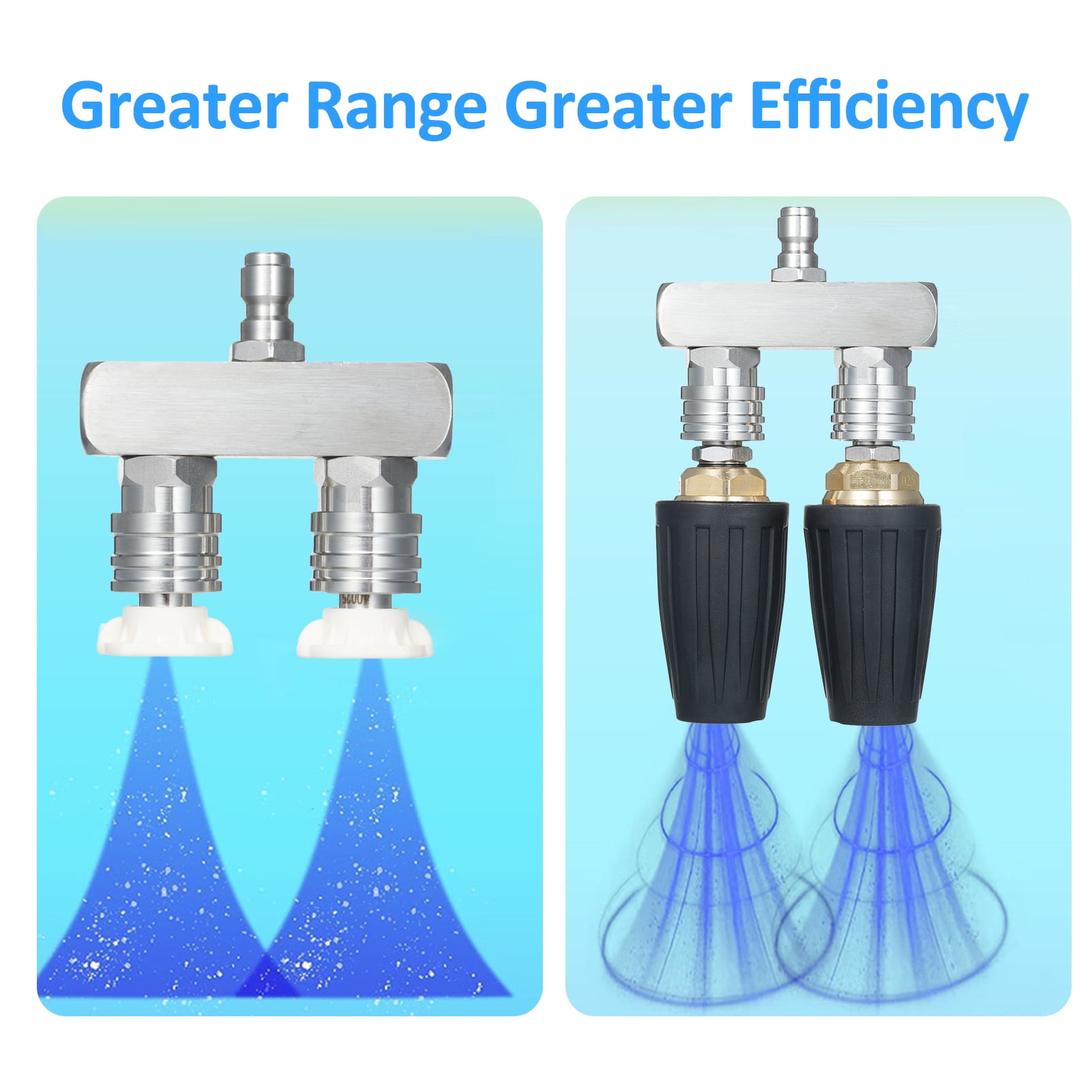 Pressure washer nozzle,1/4 Inch Quick Nozzle Tips 2-in-1 Pressure 4000 ...