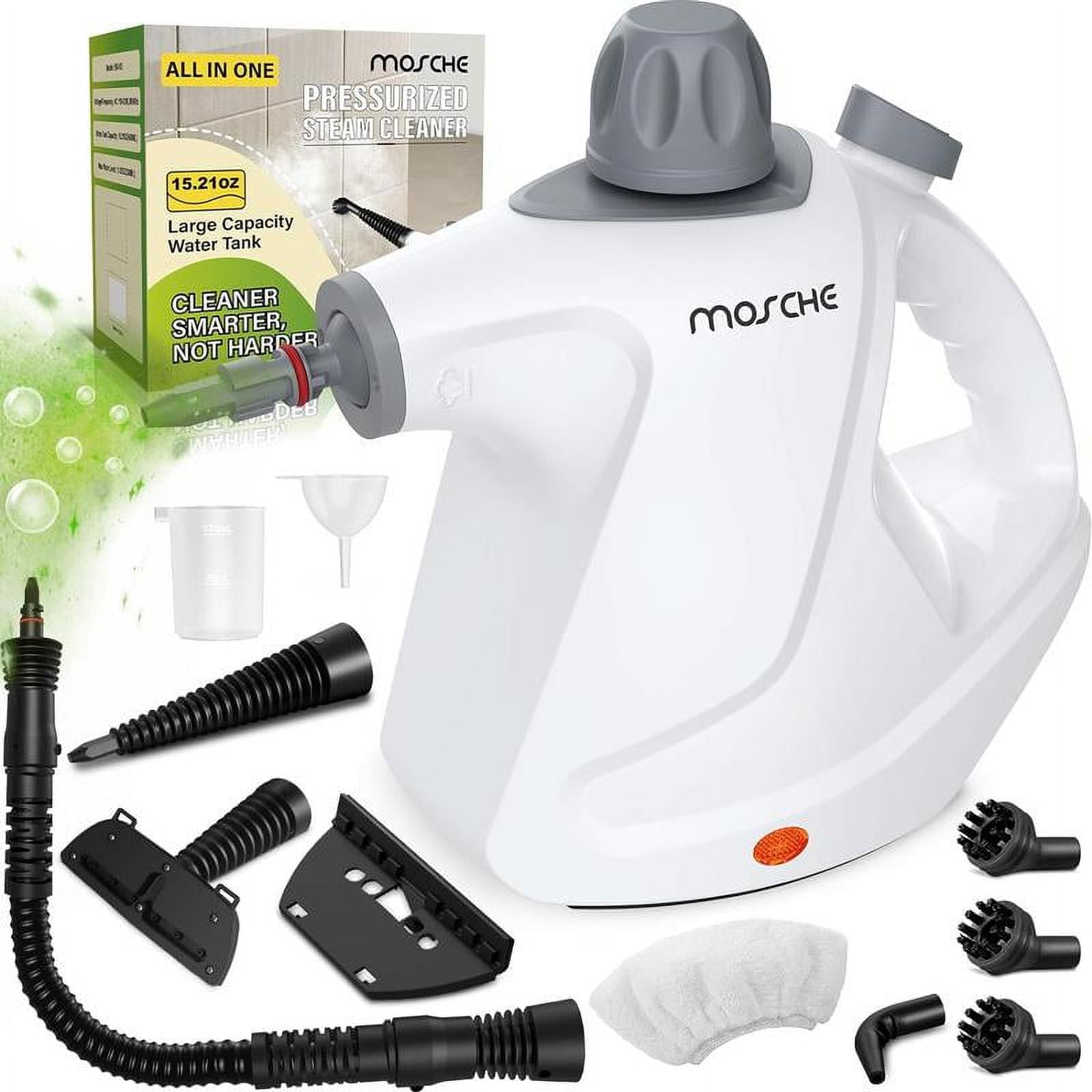 Pressurized Handheld Multi-Surface Natural Steam Cleaner with 12 pcs ...