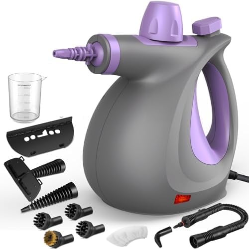 Pressurized Handheld Multi-Surface Natural Steam Cleaner with 12 pcs ...