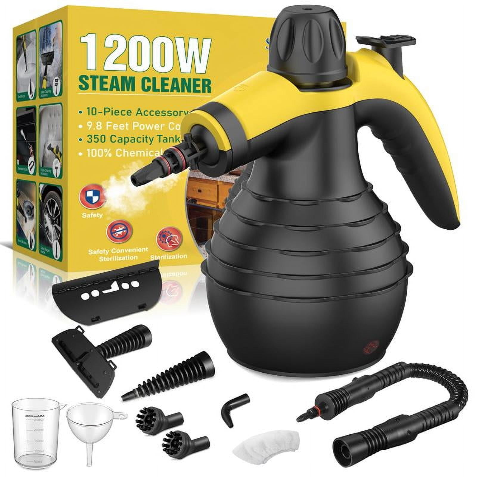 Pressurized Handheld Multi-Surface Natural Steam Cleaner with 12 pcs ...