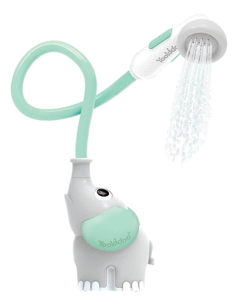 Pressurized Showerhead Yookidoo Elephant Baby Shower Head with Bath Toy ...