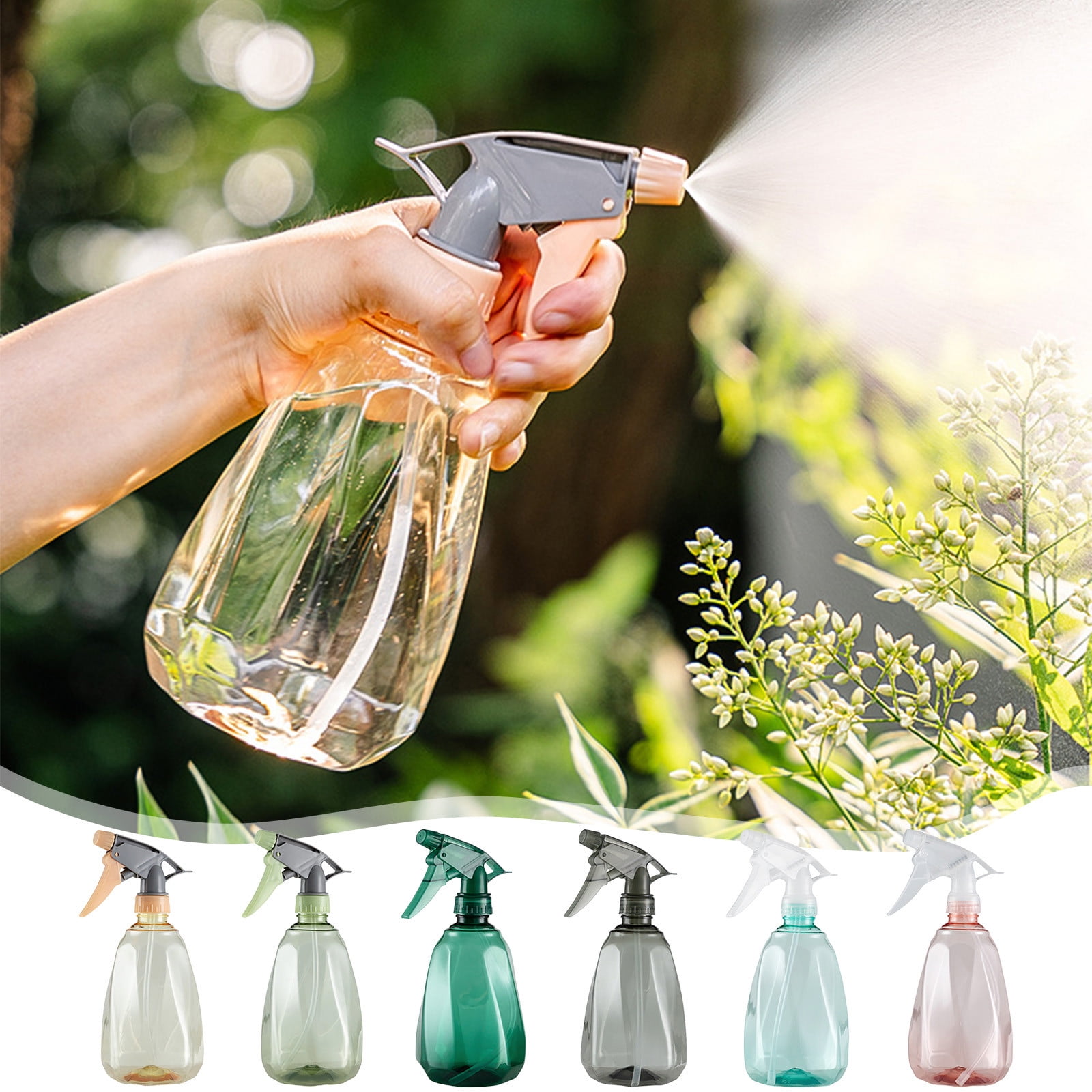 Pressurized Watering Can Spray Bottle | Adjustable Nozzle Fine Mist ...