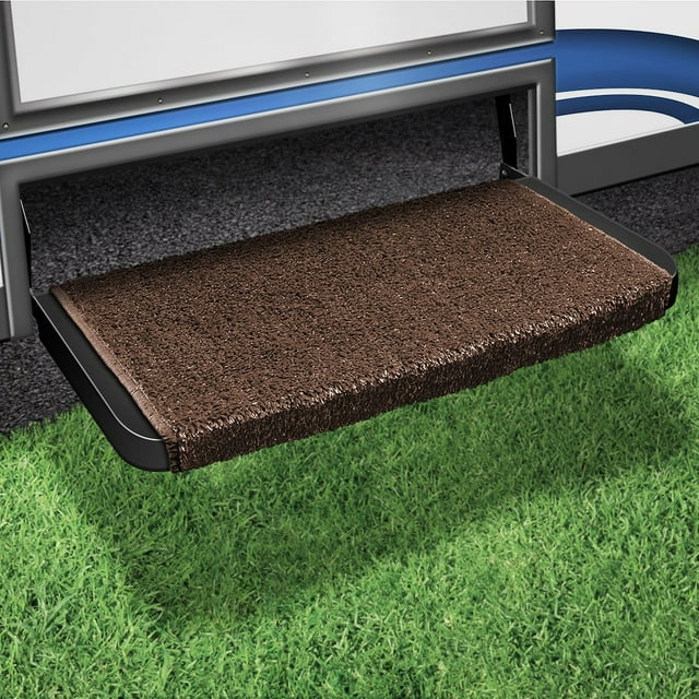 Prest-O-Fit 2-1070 Wraparound + Plus RV Step Rug Espresso Brown 20 Inch ...