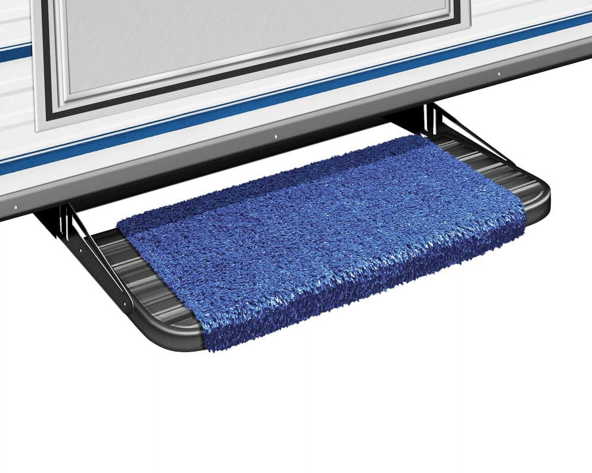 Prest-O-Fit 2-1041 Wraparound RV Step Rug Imperial Blue 18 In. Wide ...